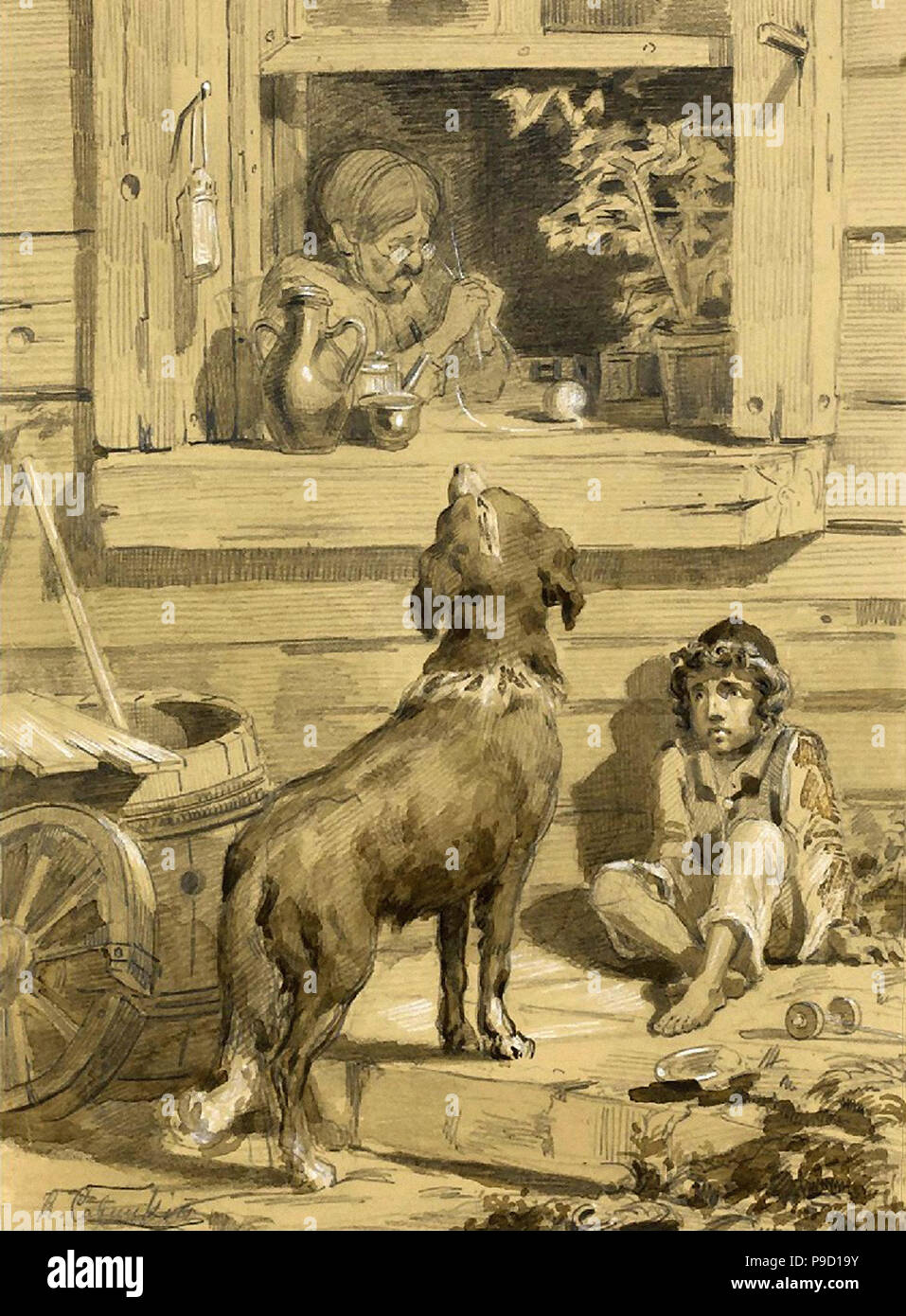 Savitsky painting hi-res stock photography and images - Alamy