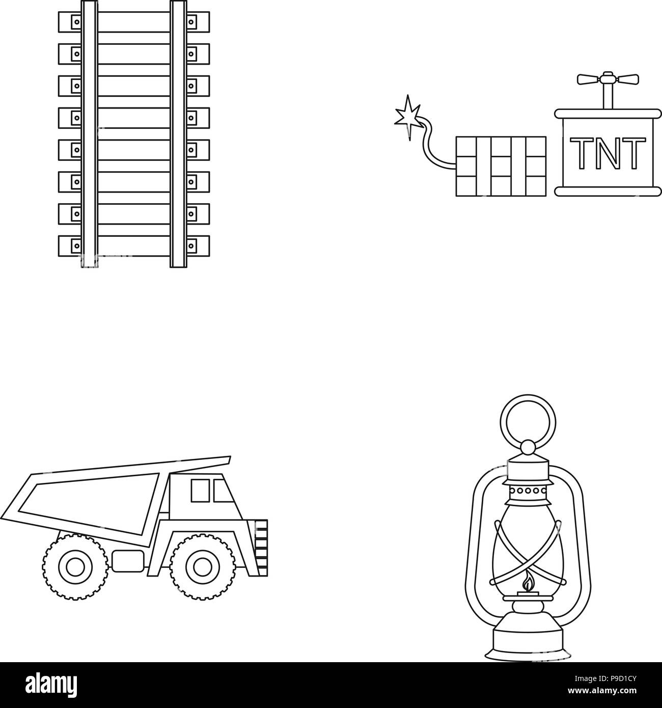 Coal mine explosion Stock Vector Images - Alamy
