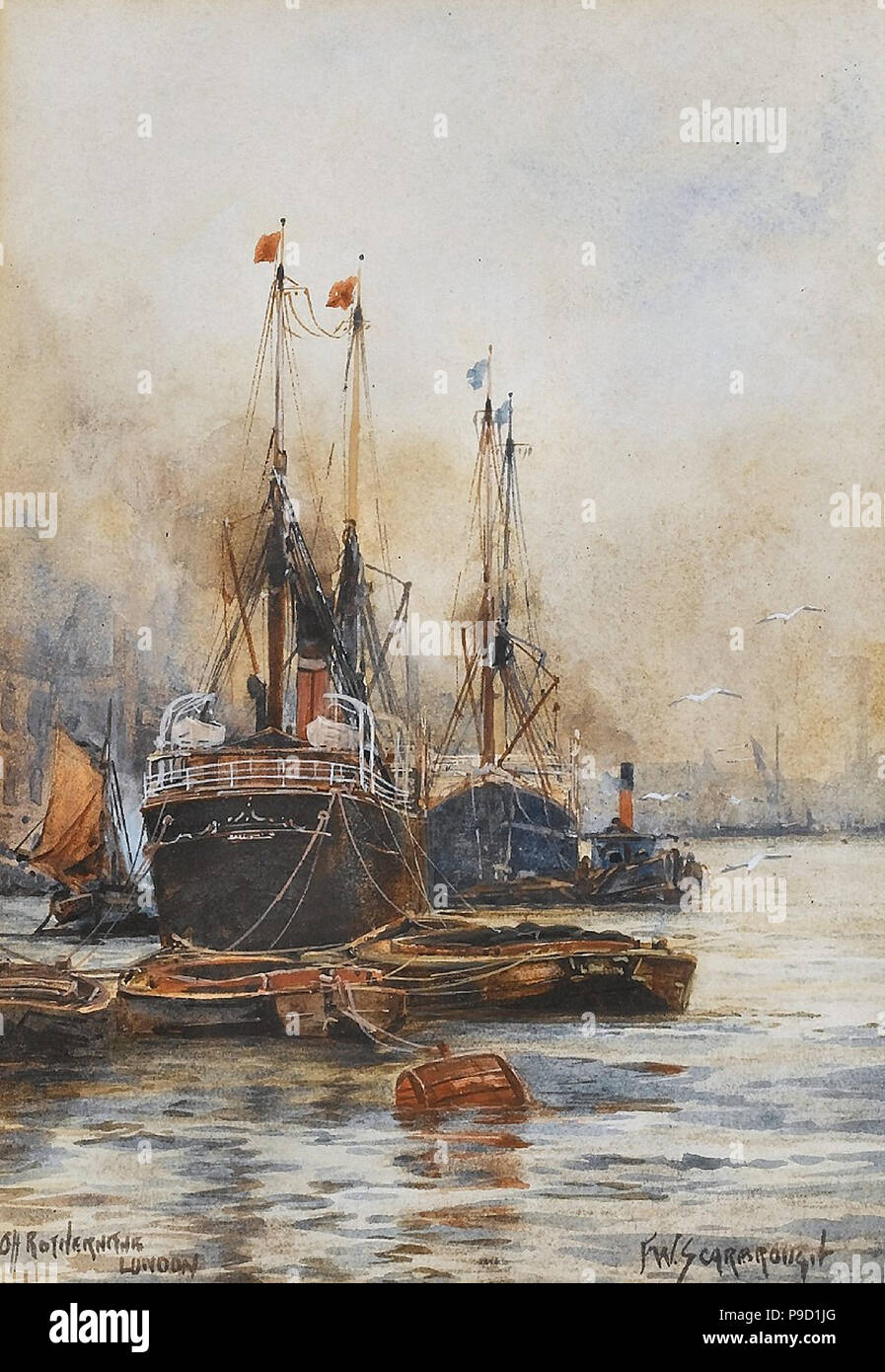 Scarborough Frederick William - off Rotherhithe London Stock Photo - Alamy