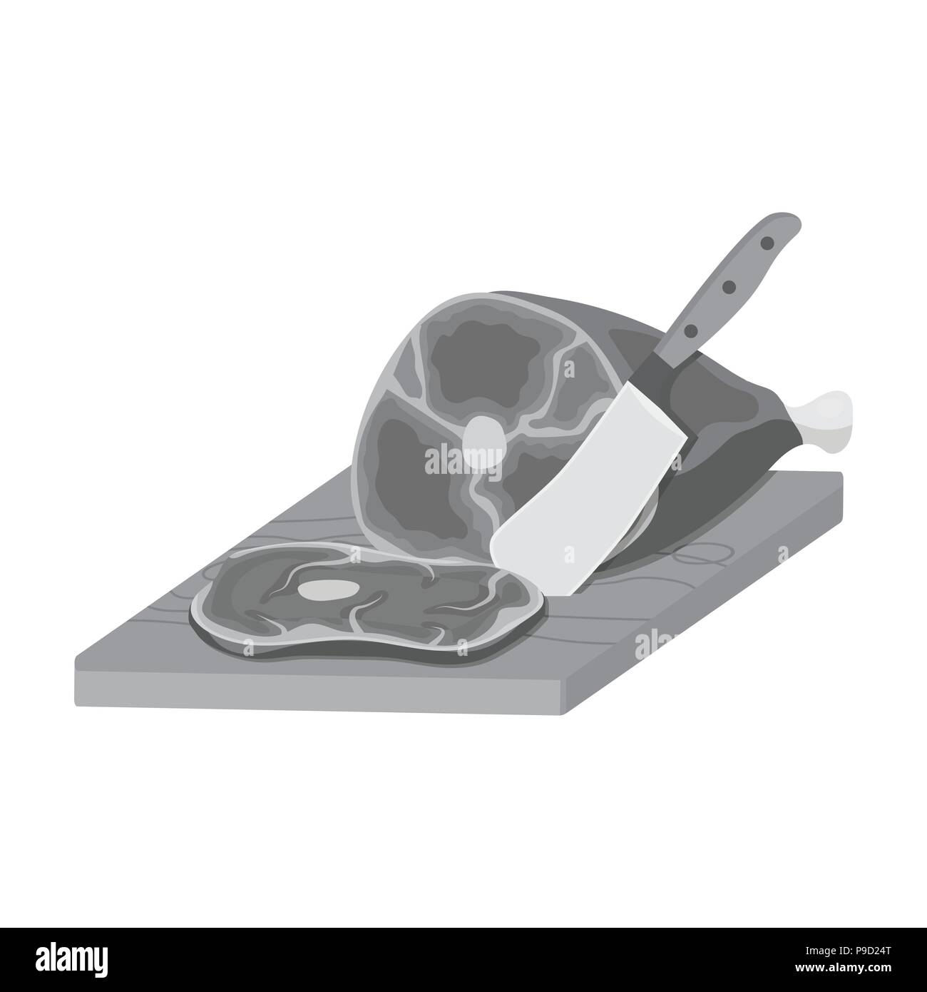 meat single icon in monochrome style.Meat vector symbol stock ...