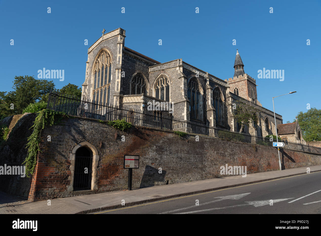 St James the Great church, Colchester, stands in a commanding position ...