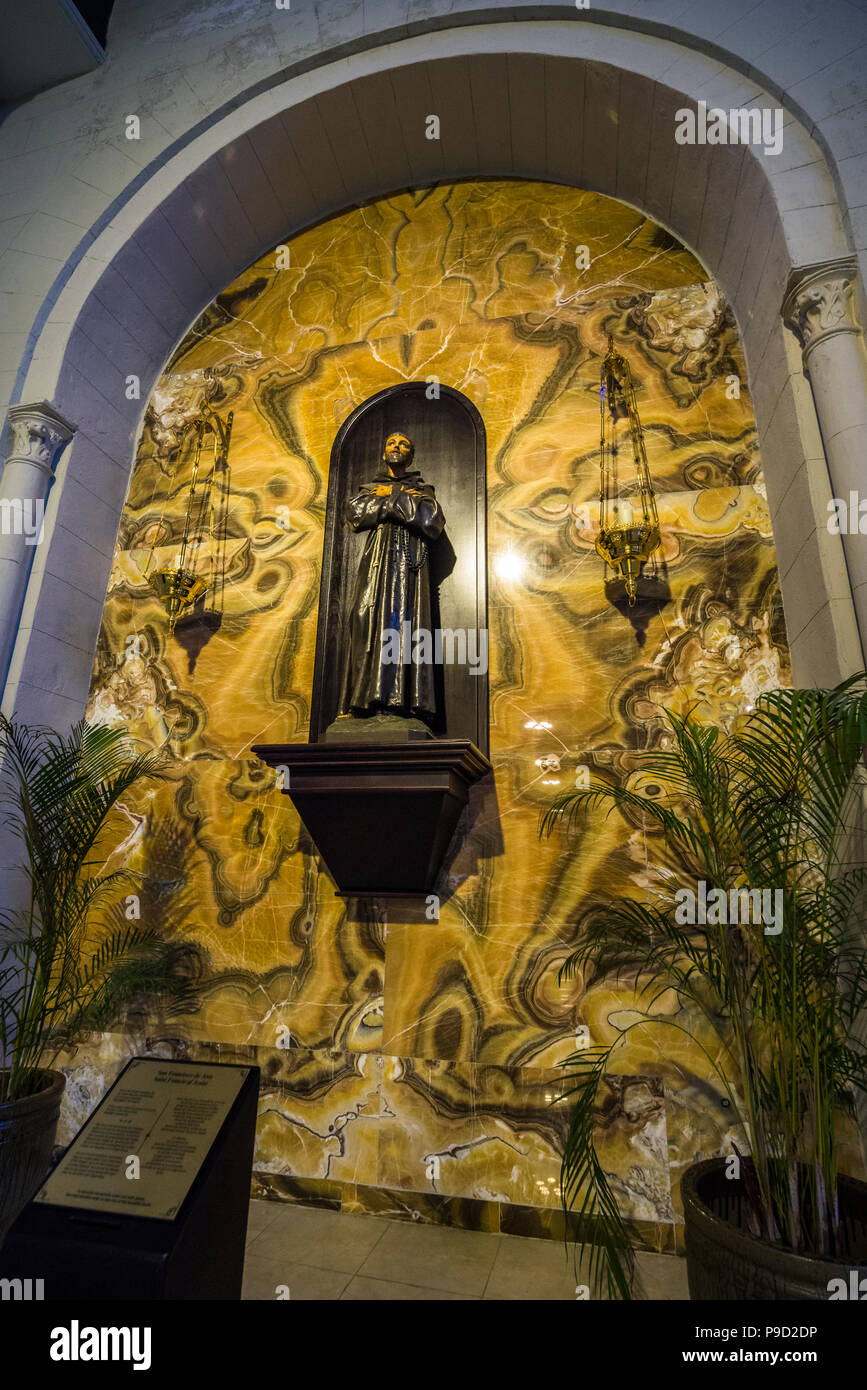 Saint Francis of Assisi church in Panama City Panama statue of saint in ...
