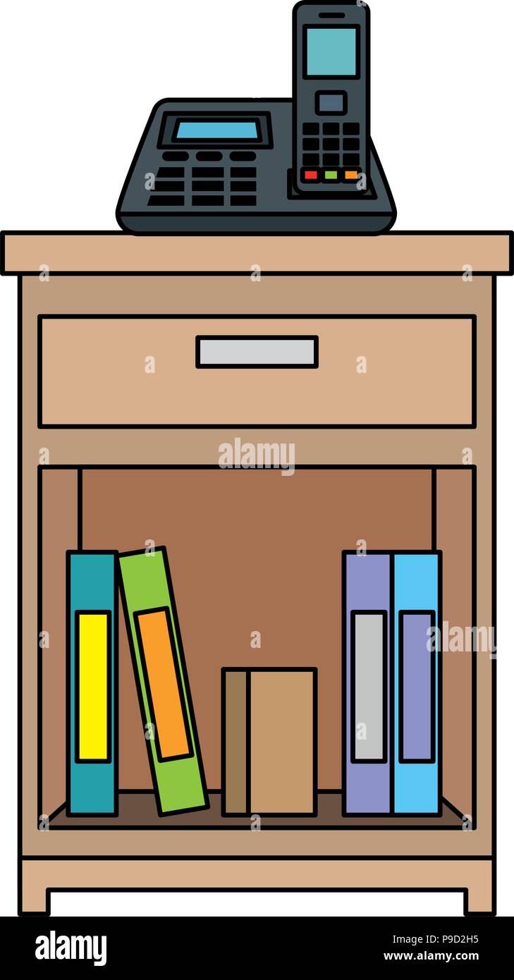 office drawer with books Stock Vector Image & Art - Alamy