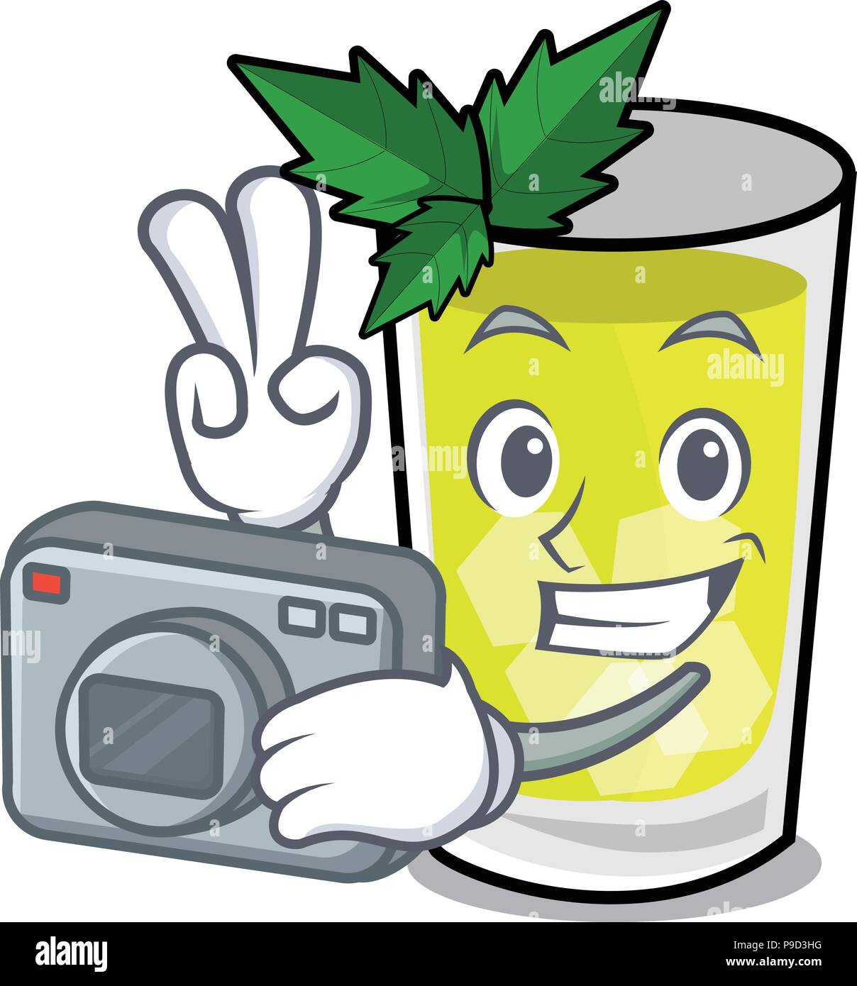 Photographer mint julep mascot cartoon Stock Vector Image & Art - Alamy