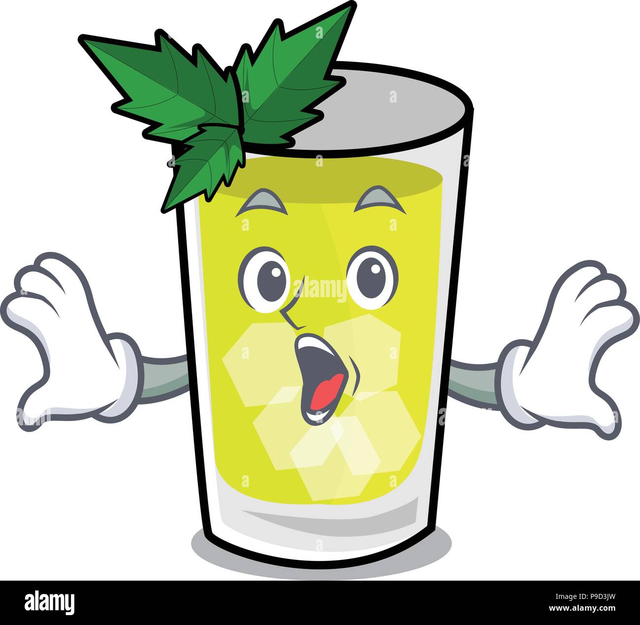 Surprised mint julep mascot cartoon Stock Vector Image & Art - Alamy