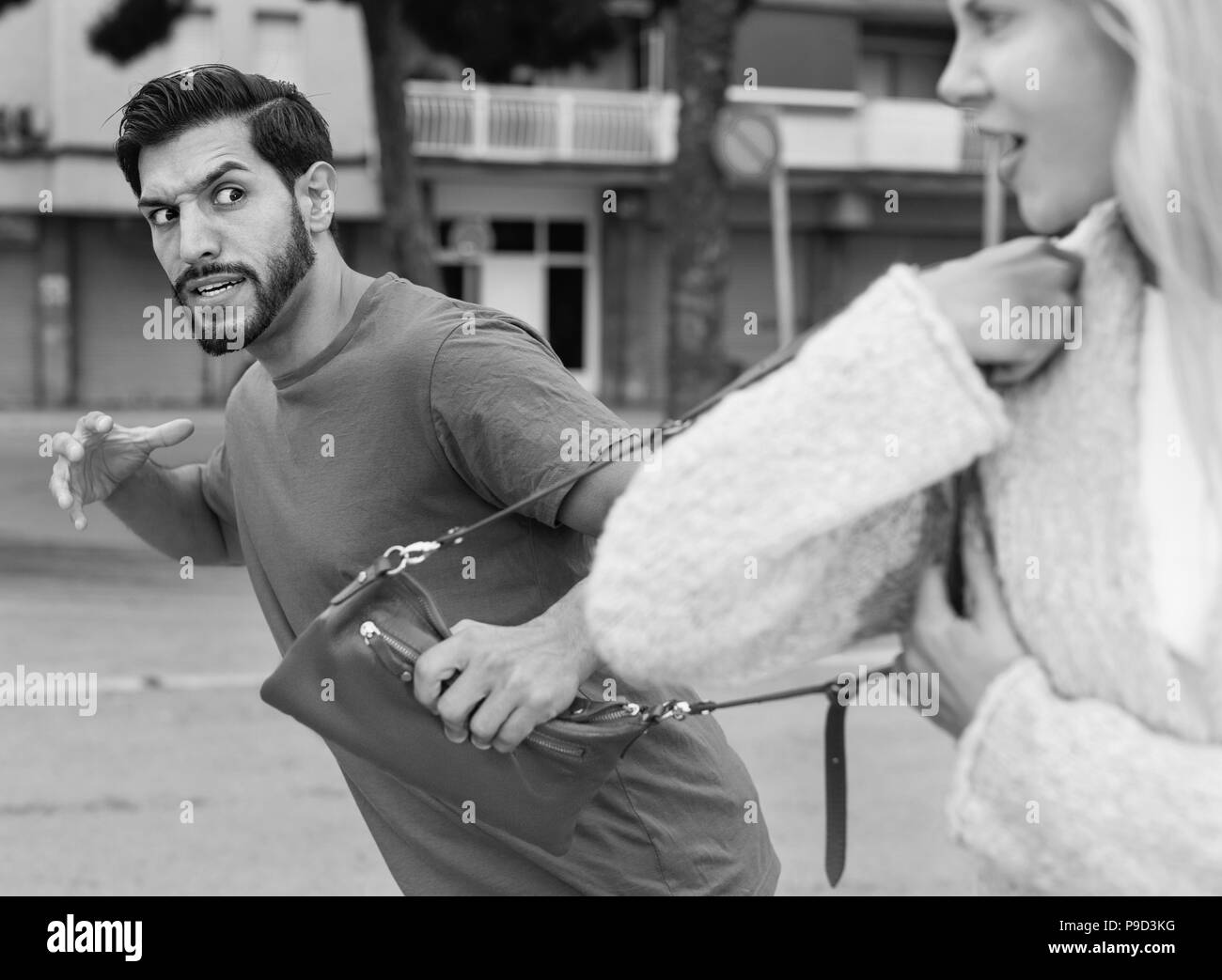 Man 30s angry street hi-res stock photography and images - Alamy