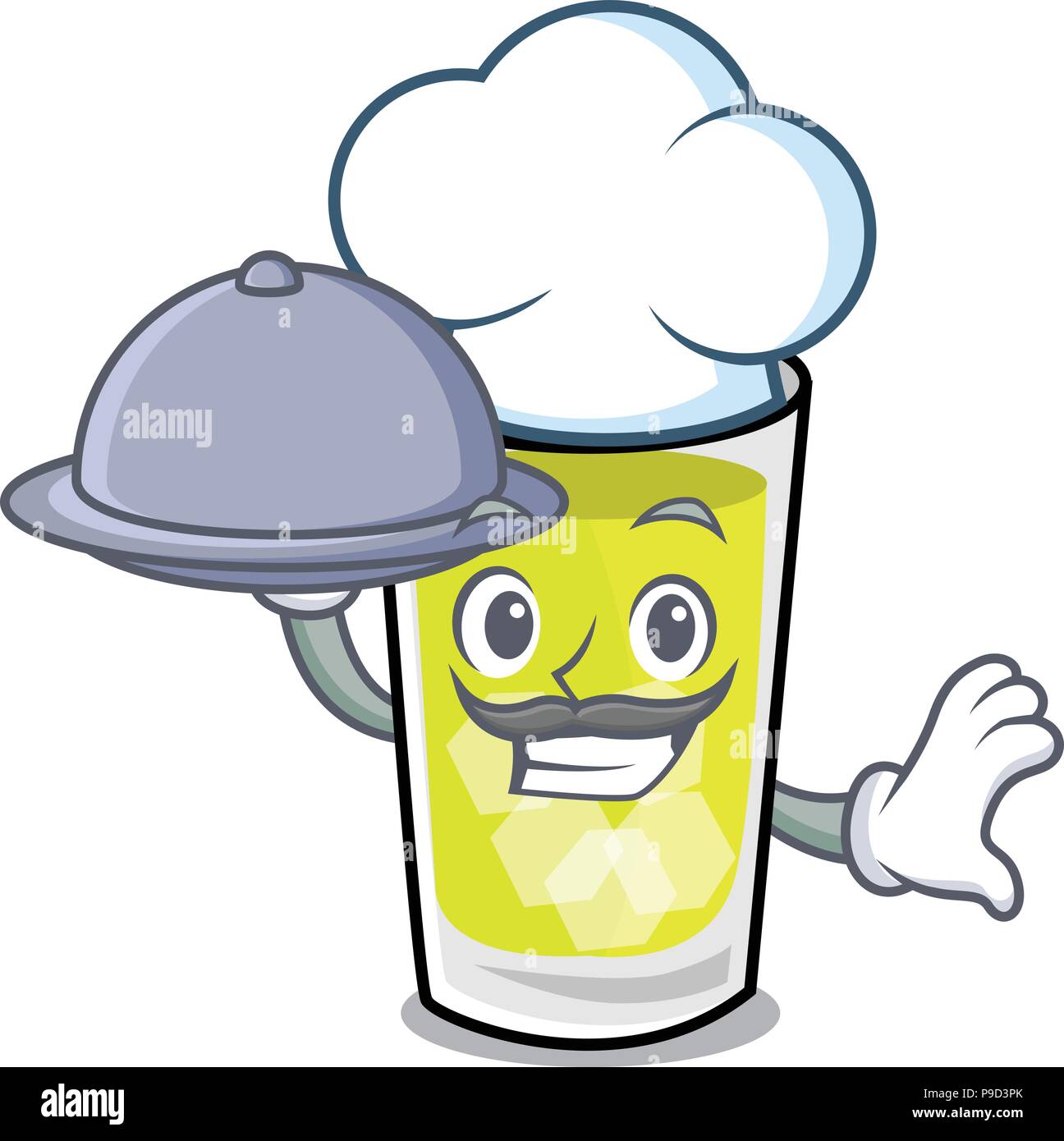 Chef with food mint julep mascot cartoon Stock Vector Image & Art - Alamy