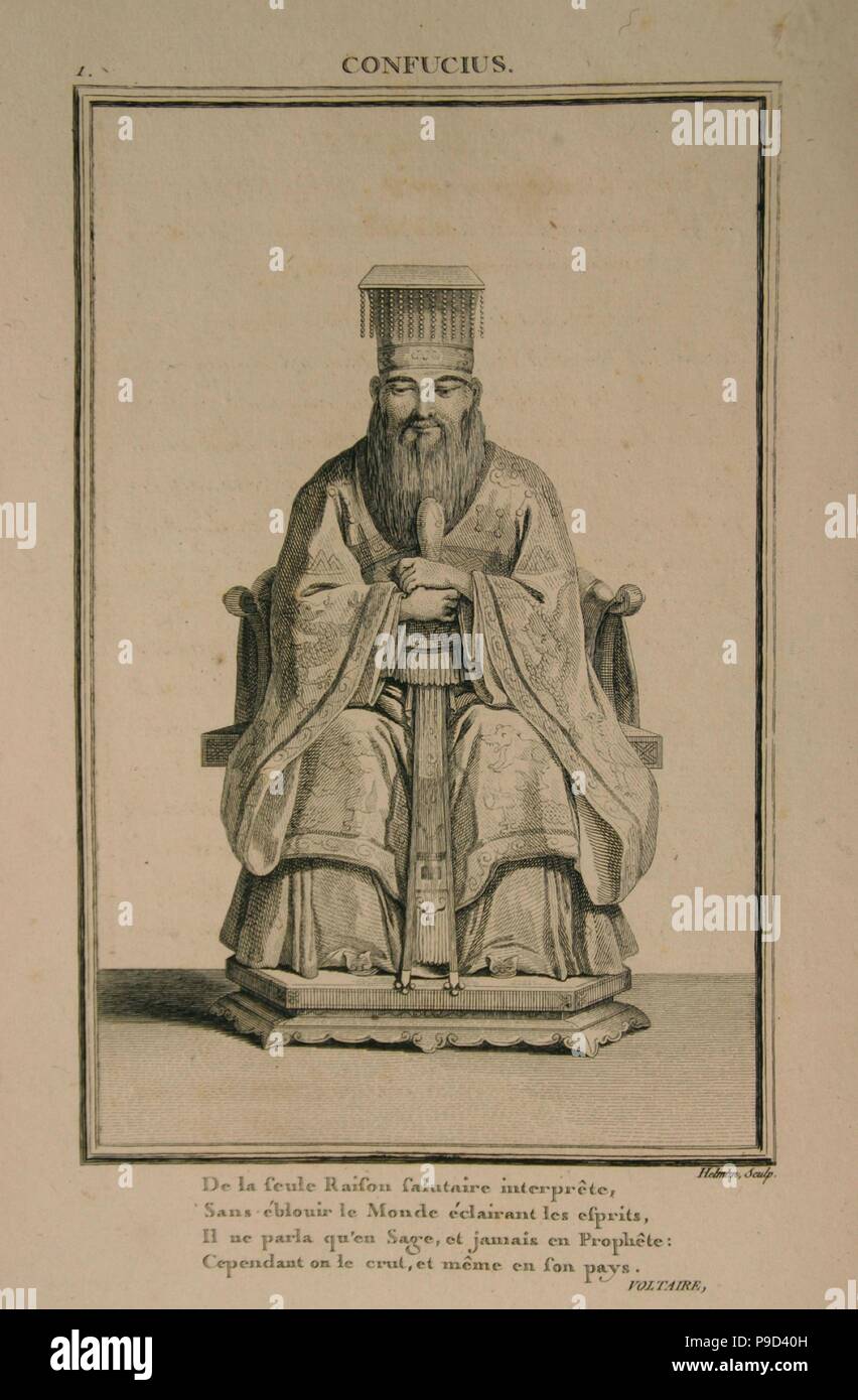 Portrait of the Chinese thinker and social philosopher Confucius ...