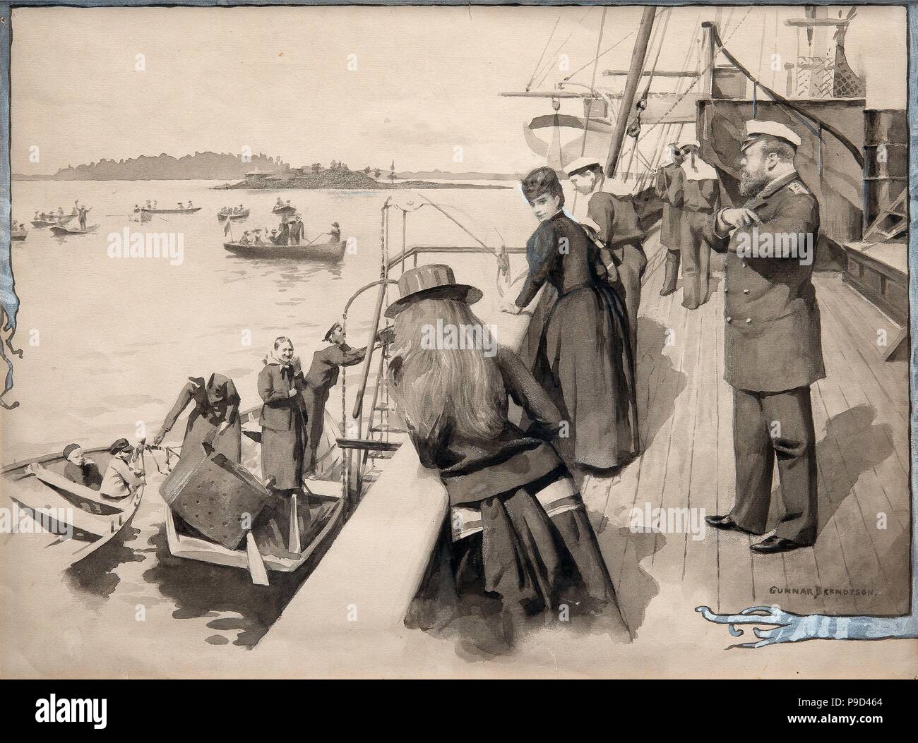 Trip of Alexander III in the Gulf of Finland. Museum: PRIVATE ...