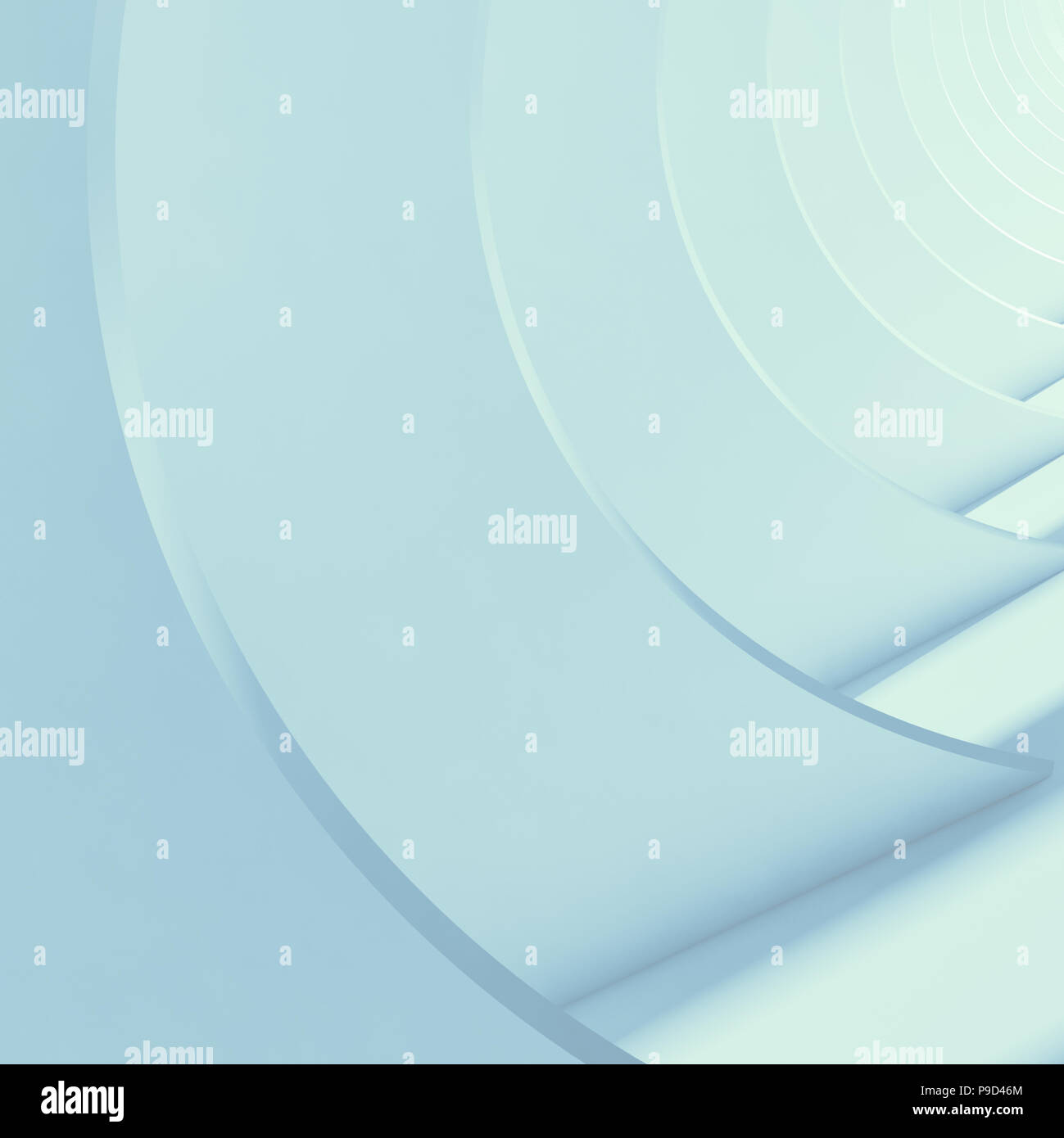 Abstract blue square wallpaper. Minimal architecture background. 3d ...