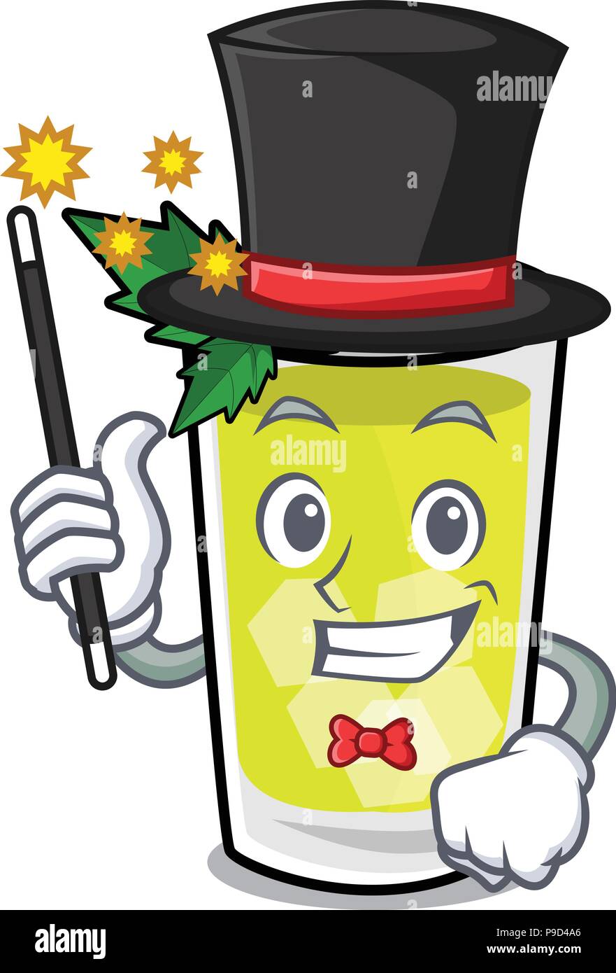 Magician mint julep mascot cartoon Stock Vector Image & Art - Alamy