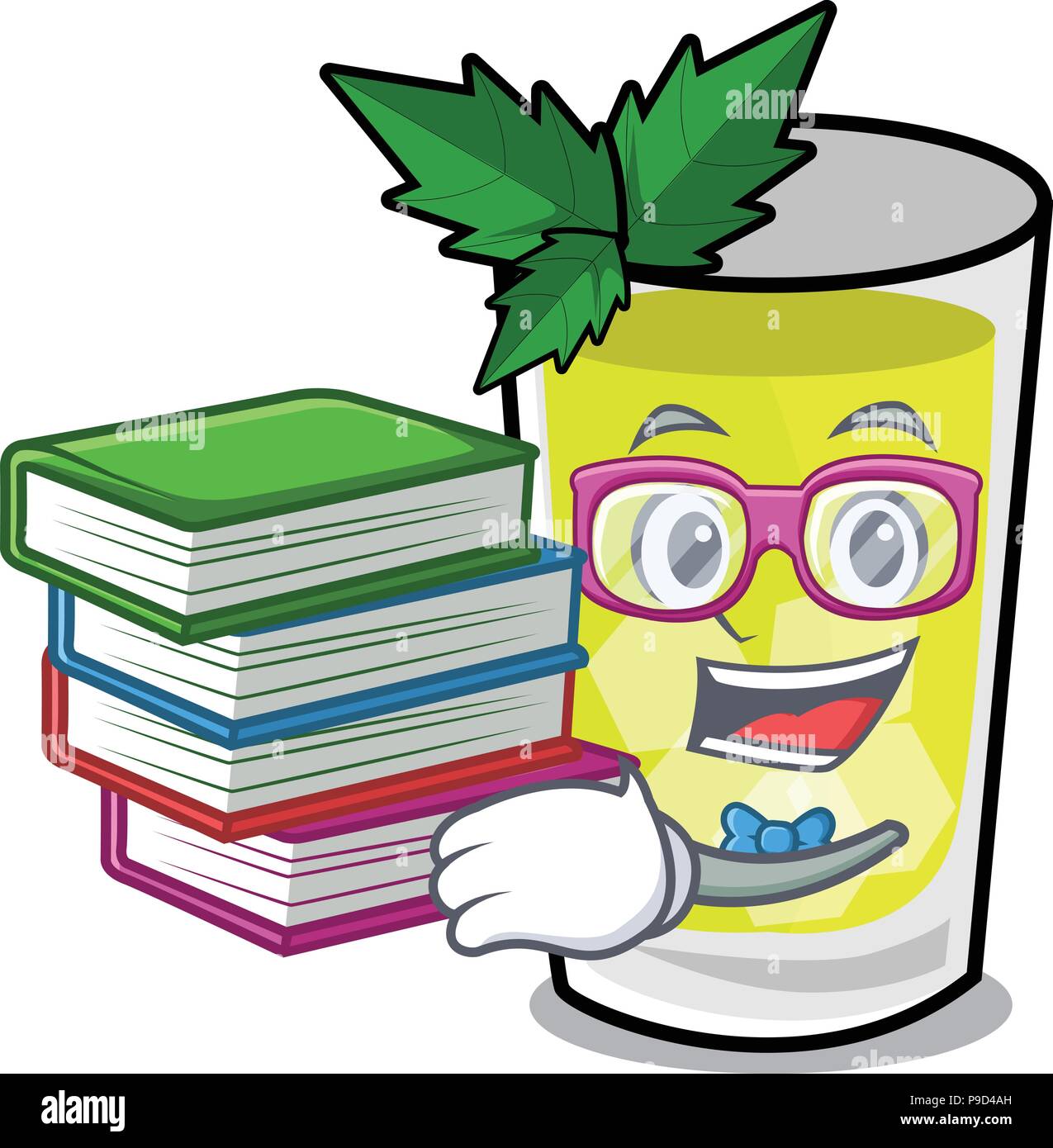 Student with book mint julep mascot cartoon Stock Vector Image & Art ...