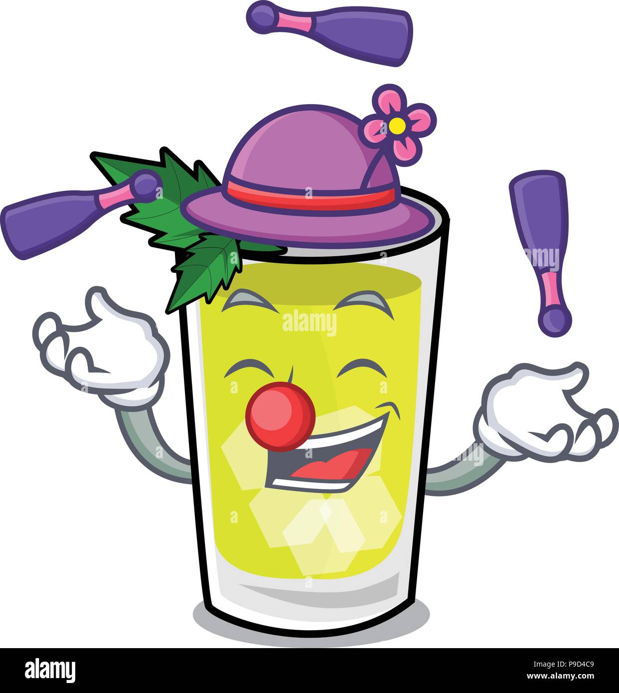 Juggling mint julep mascot cartoon Stock Vector Image & Art - Alamy