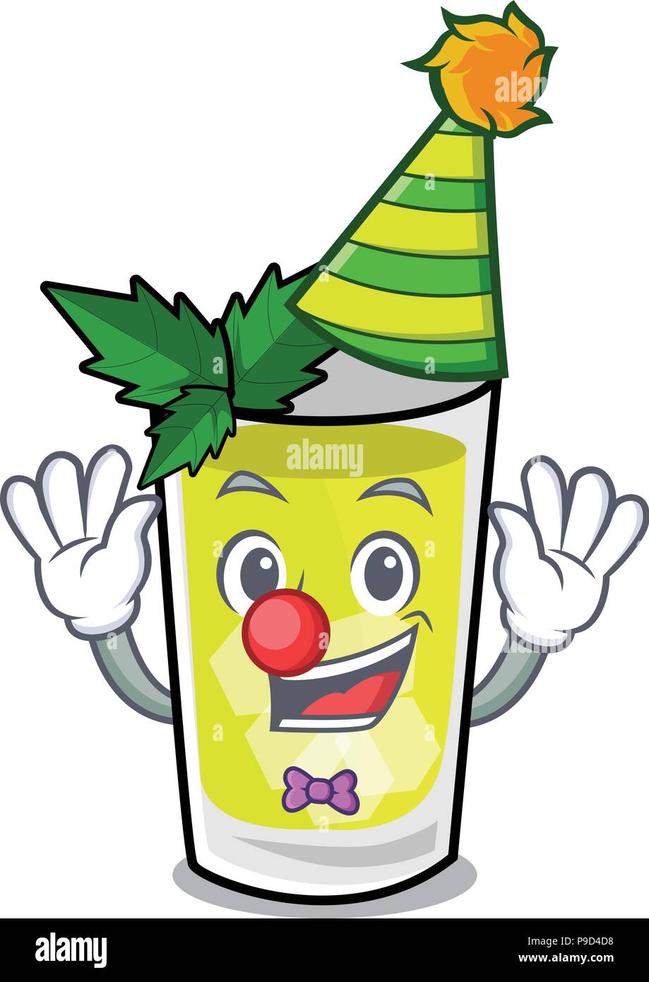 Clown mint julep mascot cartoon Stock Vector Image & Art - Alamy
