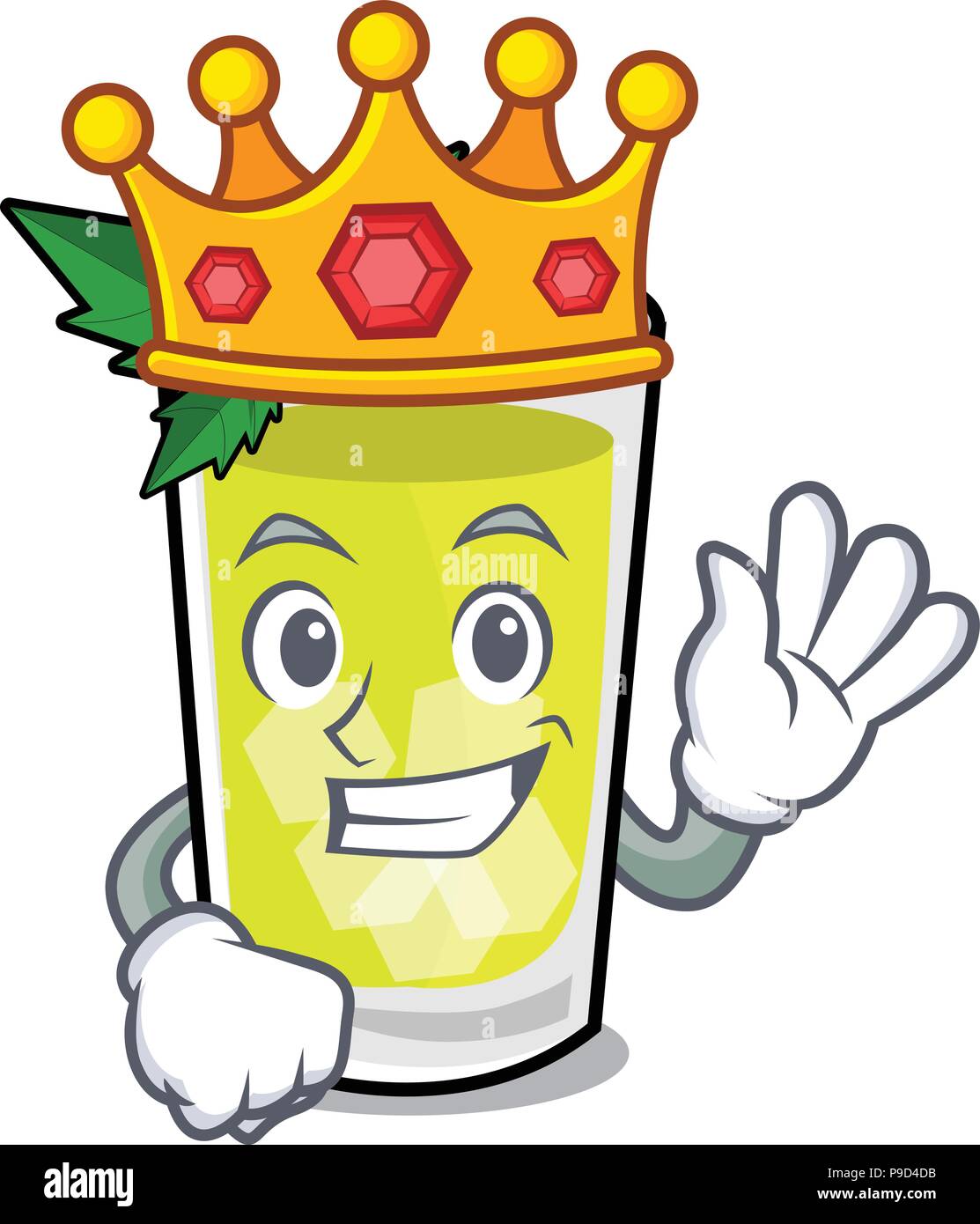 King mint julep mascot cartoon Stock Vector Image & Art - Alamy