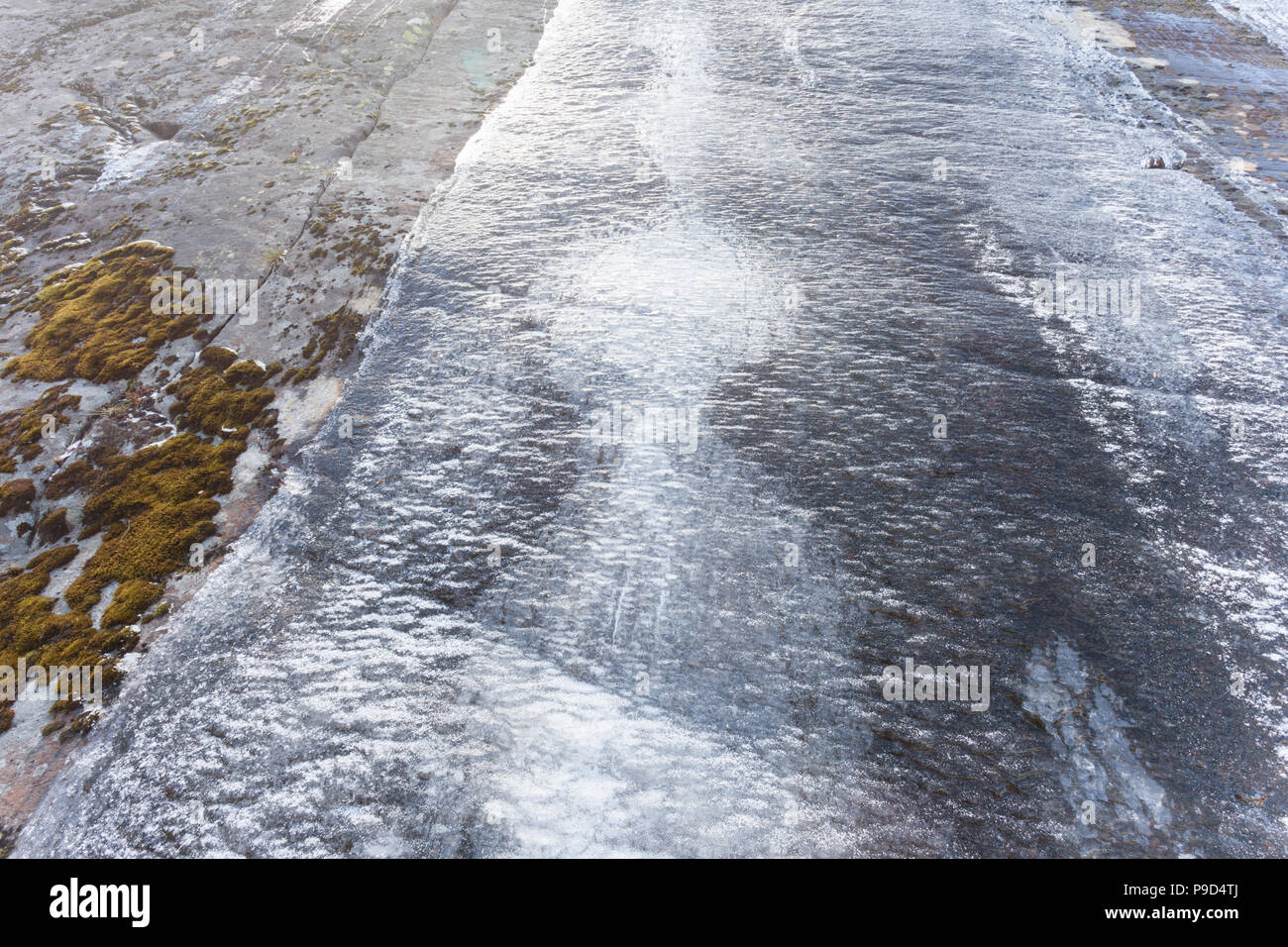 a layer of verglas or ice on rocks coul be very dangerous for climbers ...