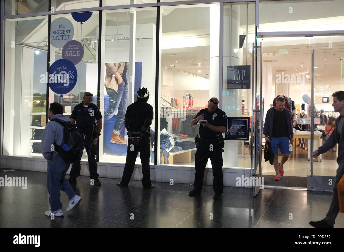 Los Angeles, USA - July 29: Unidentified random people in the streets ...
