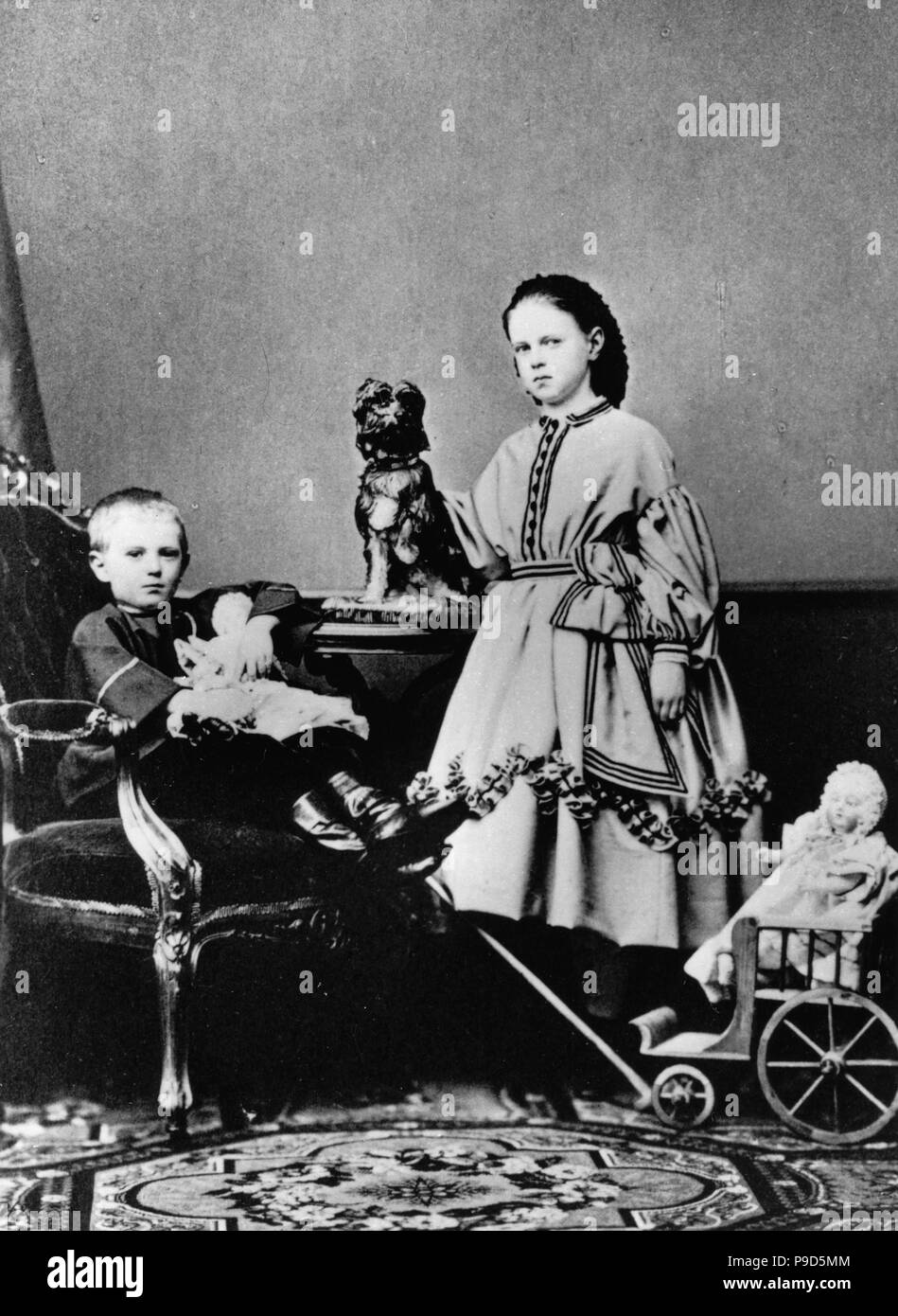 Grand Duchess Maria Feodorovna of Russia (1847-1928) and Grand Duke ...