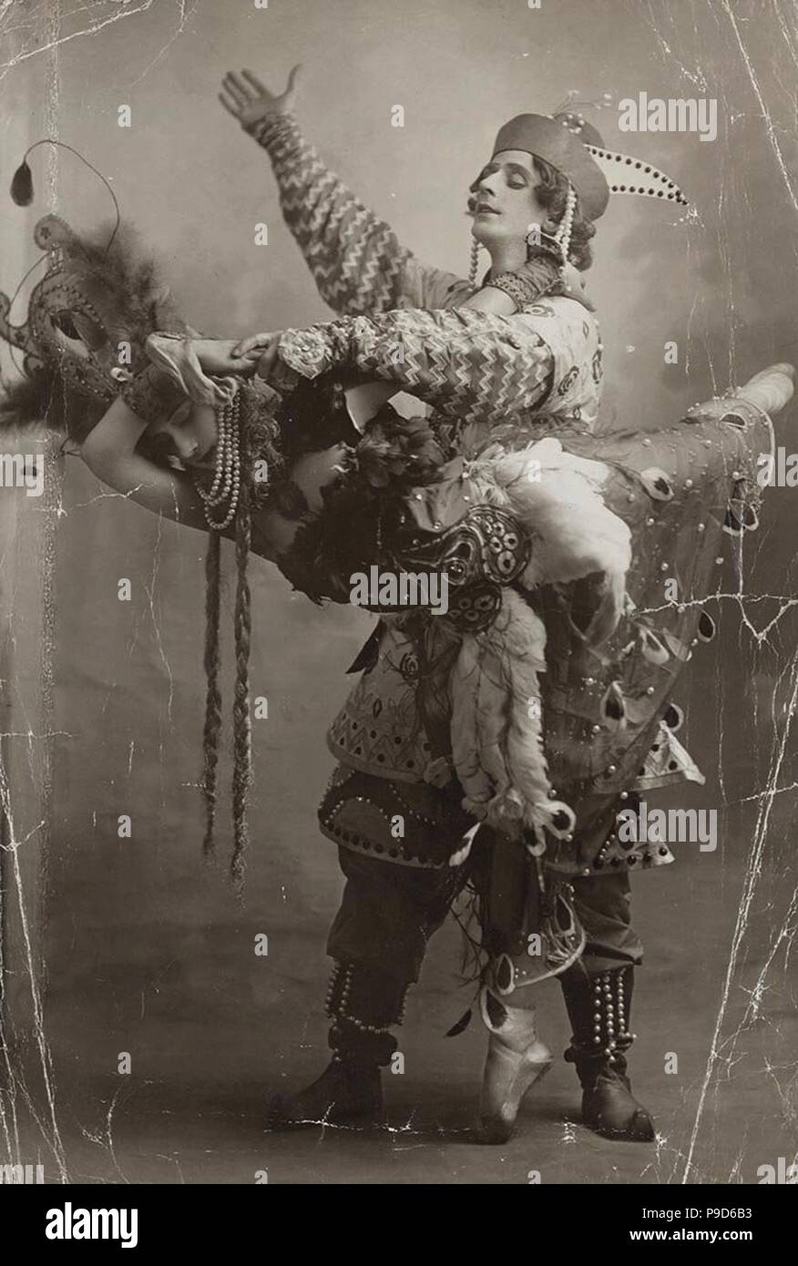 Tamara Karsavina and Michel Fokine in the Ballet The Firebird (L'Oiseau ...