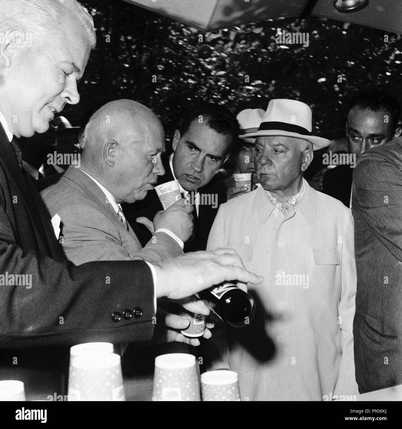 Nikita Khrushchev, U.S. Vice President Richard Nixon and PepsiCo ...