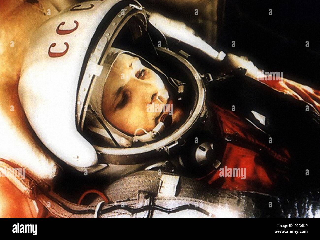 The cosmonaut Yuri Gagarin (1934-1968), the first human in outer space ...