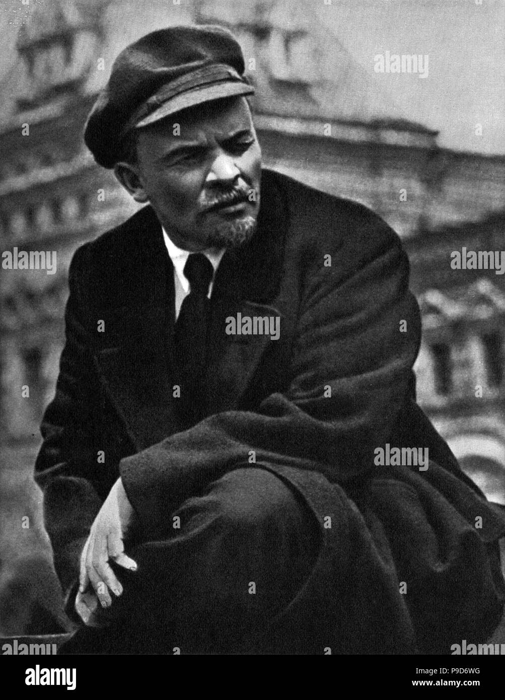 Vladimir Lenin on the Vsevobuch Parade on May 25, 1919. Museum: State ...