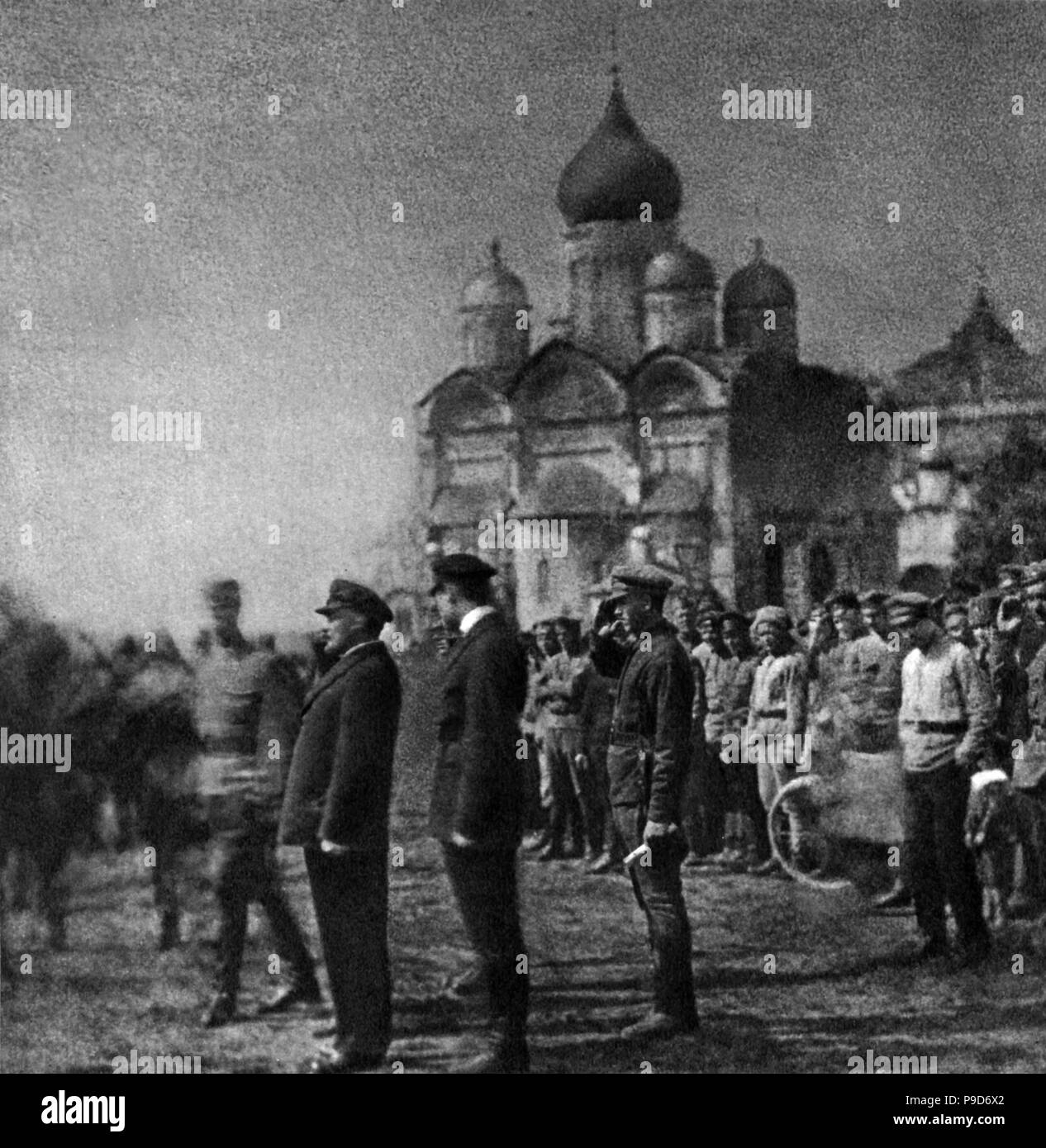 Vladimir Lenin on the Vsevobuch Parade on May 12, 1920. Museum: State ...