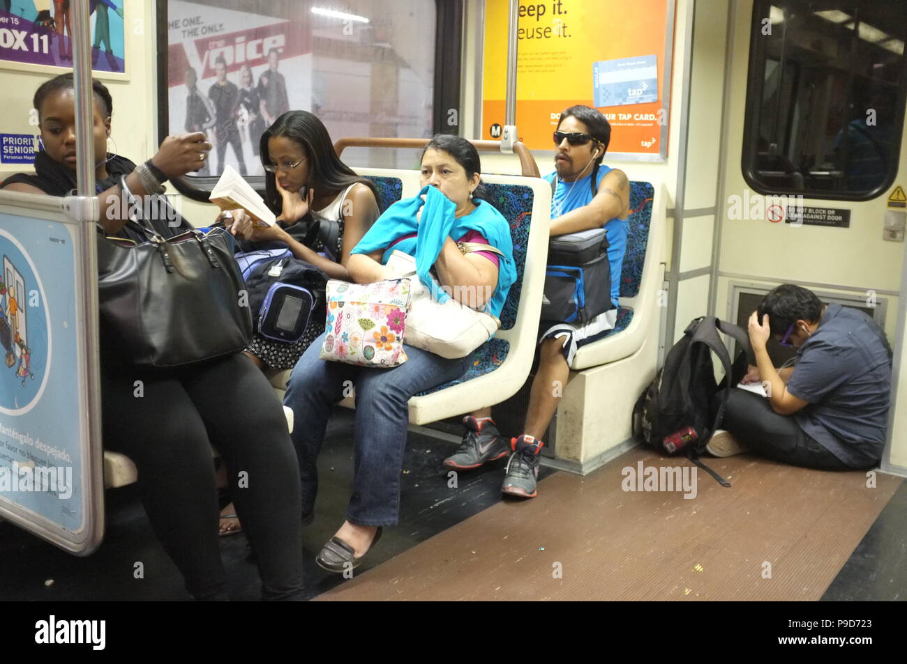 Los Angeles, USA - July 29: Unidentified random people in the streets ...
