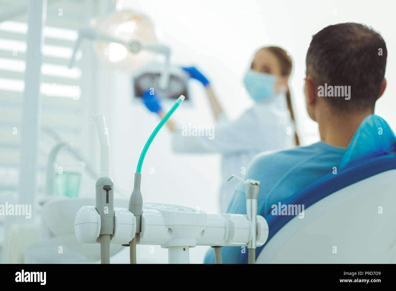 Close up of medical instrument that standing on support Stock Photo - Alamy