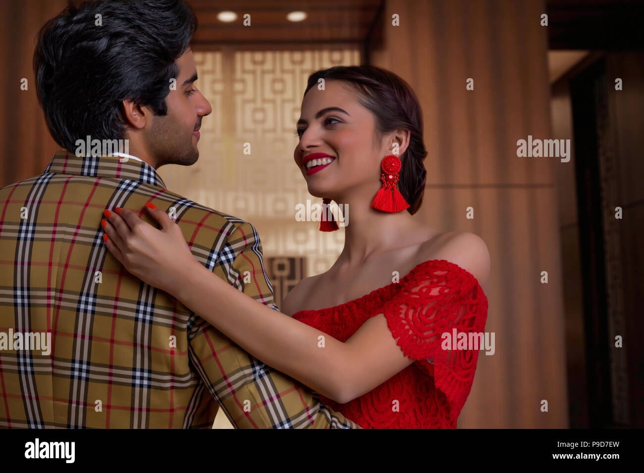 Beautiful young woman dancing smiling hi-res stock photography and ...