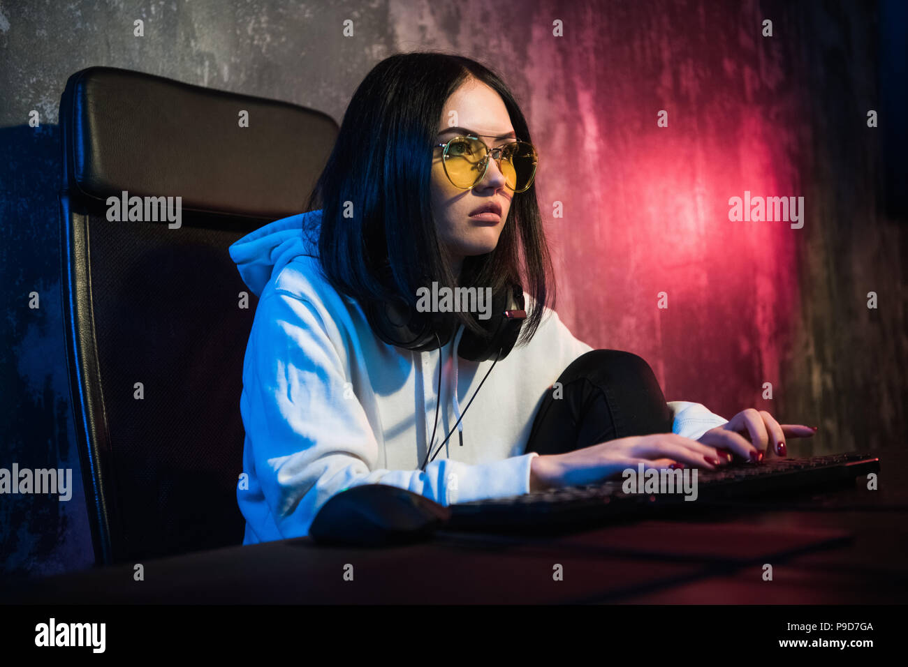 Dark computer stalker hi-res stock photography and images - Alamy