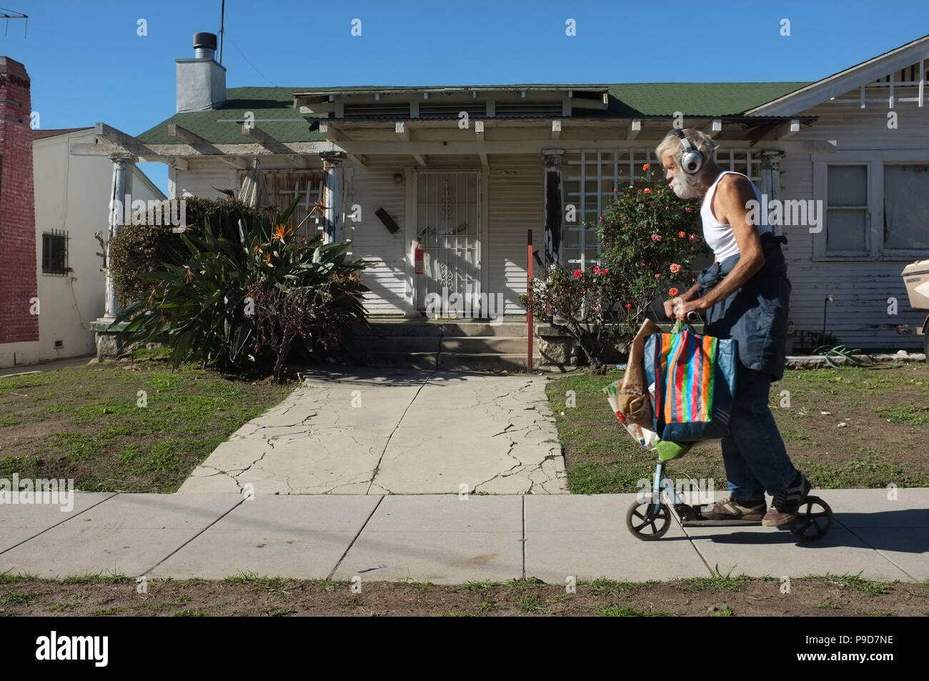 Los Angeles, USA - July 29: Unidentified random people in the streets ...
