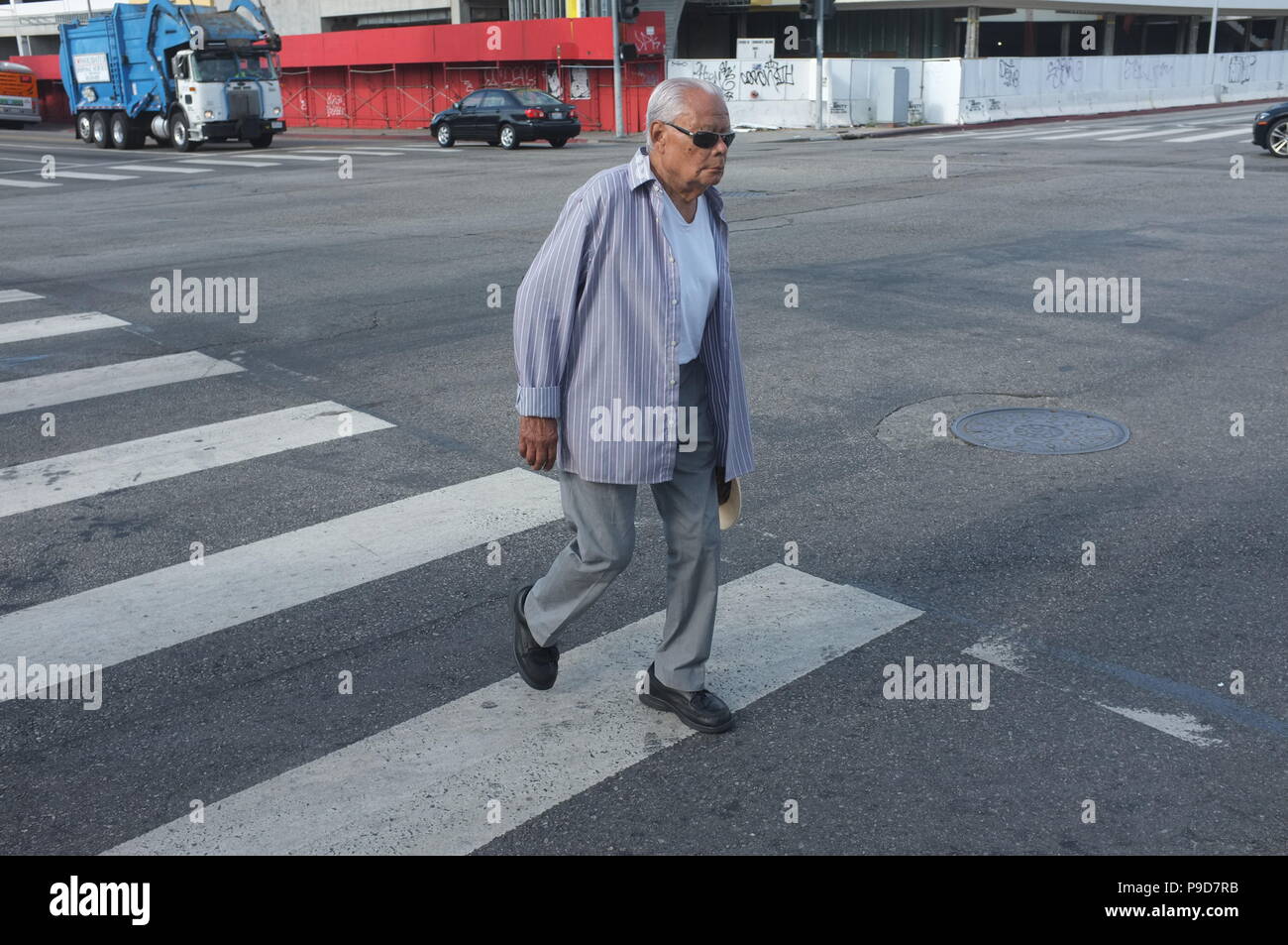 Los Angeles, USA - July 29: Unidentified random people in the streets ...