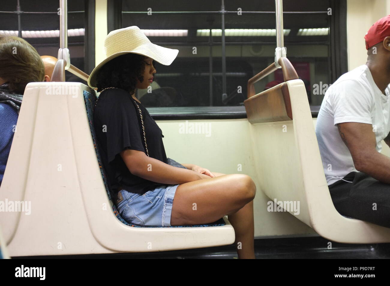 Los Angeles, USA - July 29: Unidentified random people in the streets ...
