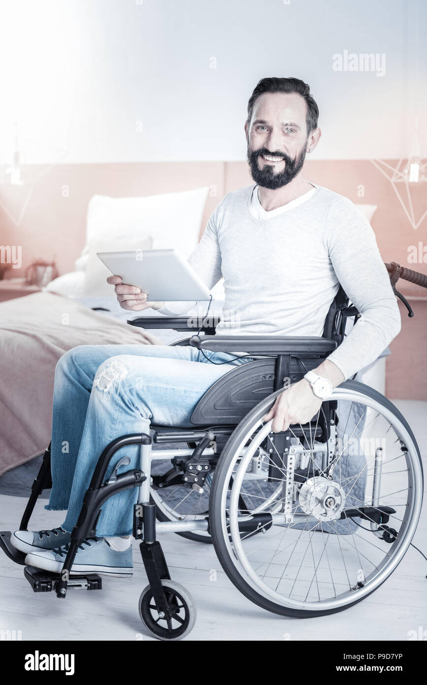 Cheerful invalid hi-res stock photography and images - Alamy