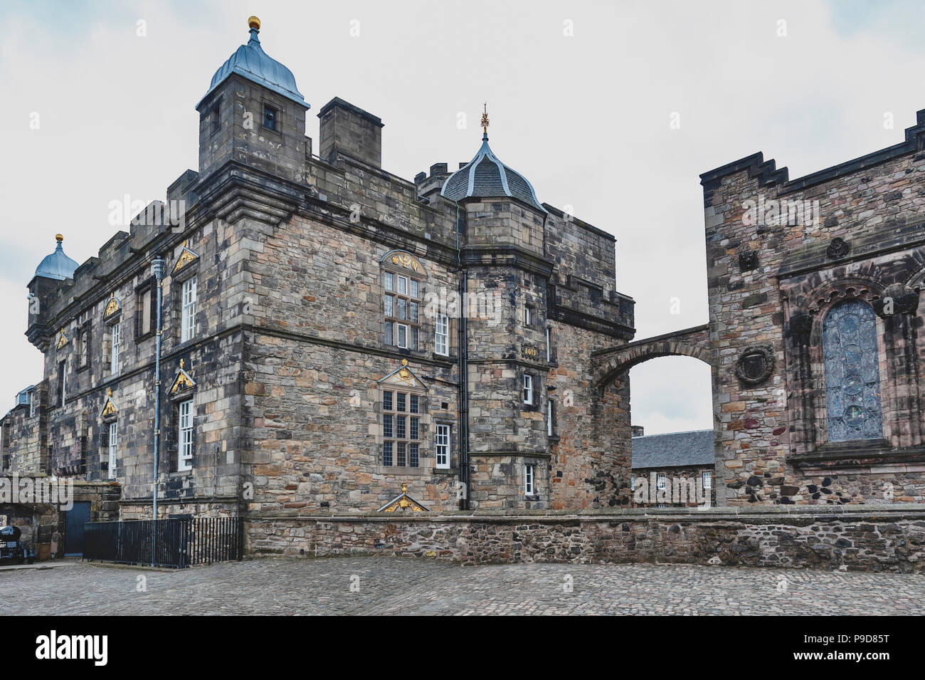 Edinburgh, Scotland - April 2018: Exterior of the Royal Palace building ...