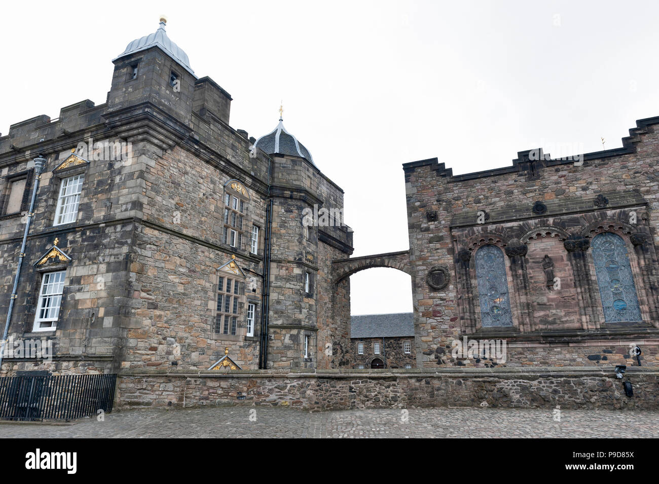 Edinburgh, Scotland - April 2018: Exterior of the Royal Palace building ...