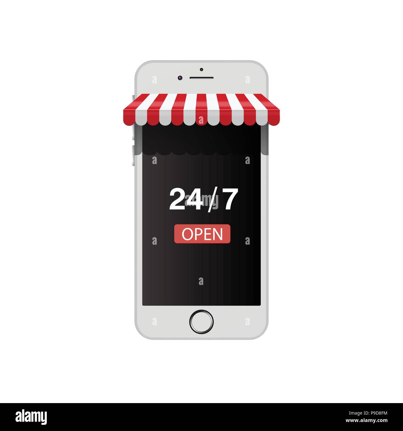 Mobile phone shop awning Stock Vector Images - Alamy