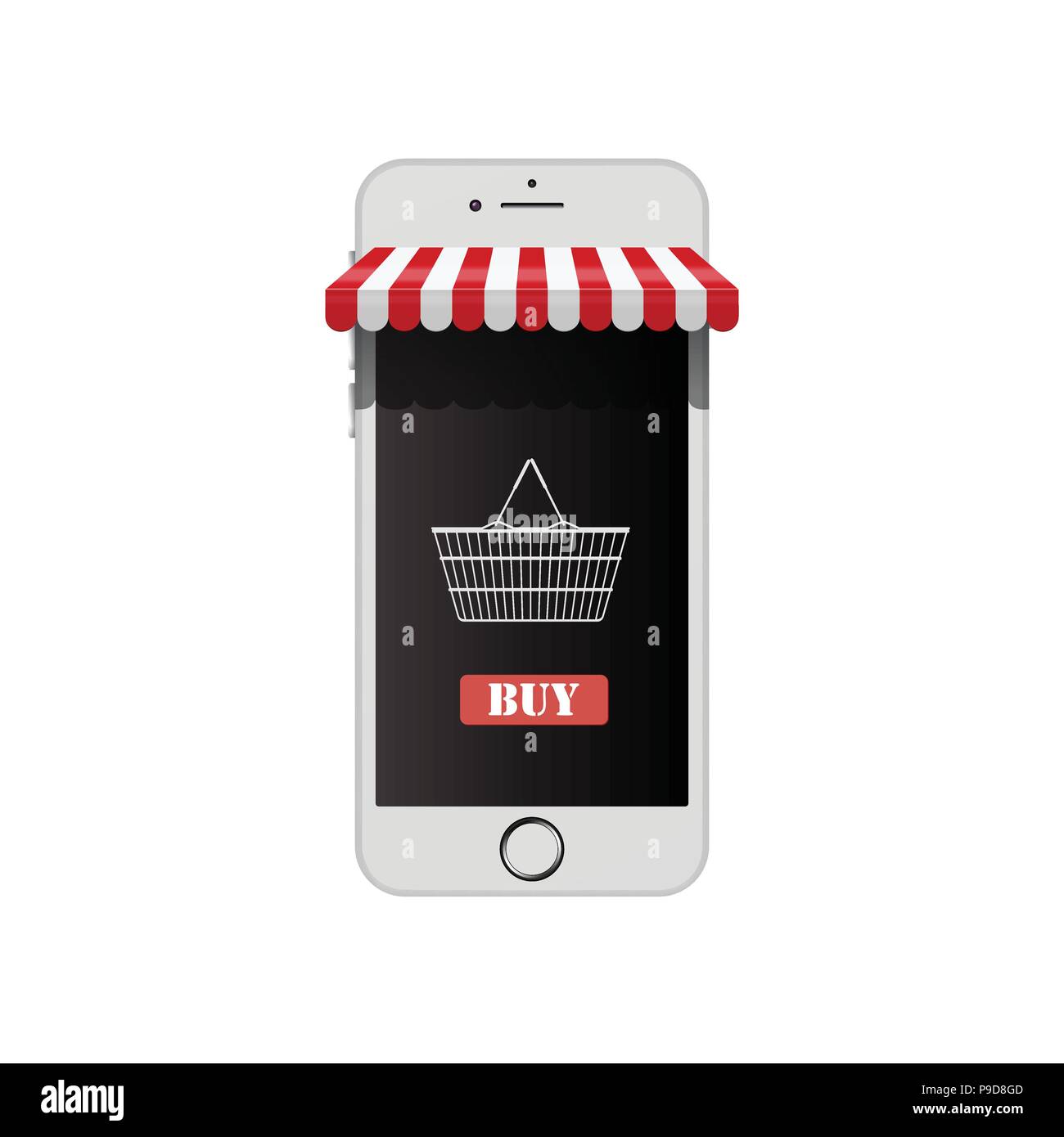 online shop on smart phone Stock Vector Image & Art - Alamy