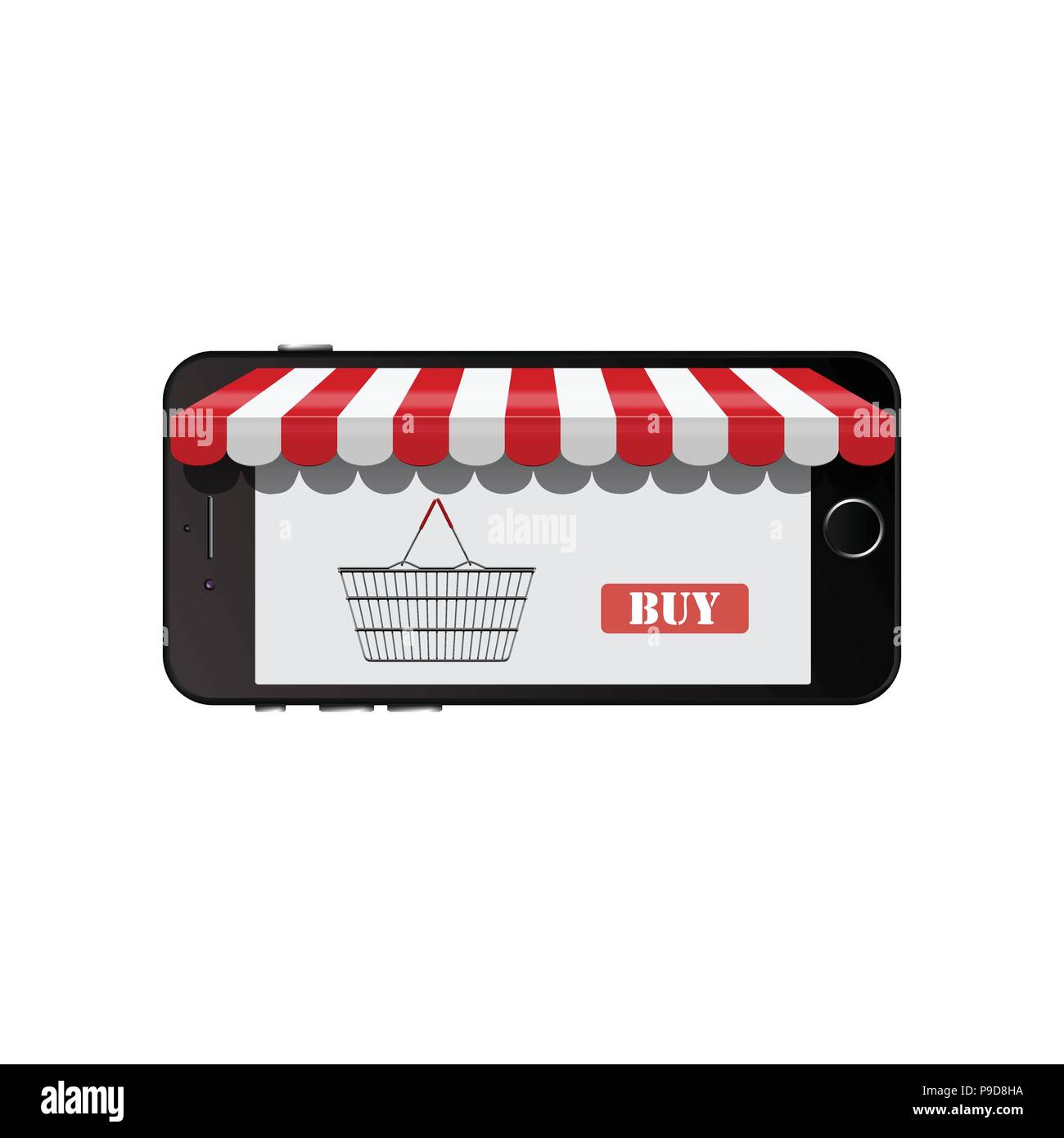 online shop on smart phone Stock Vector Image & Art - Alamy