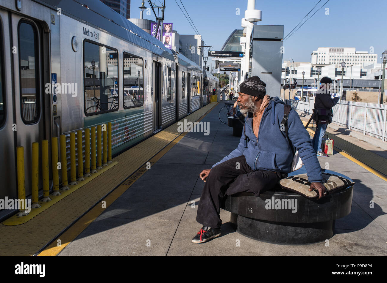 Los Angeles, USA - July 29: Unidentified random people in the streets ...