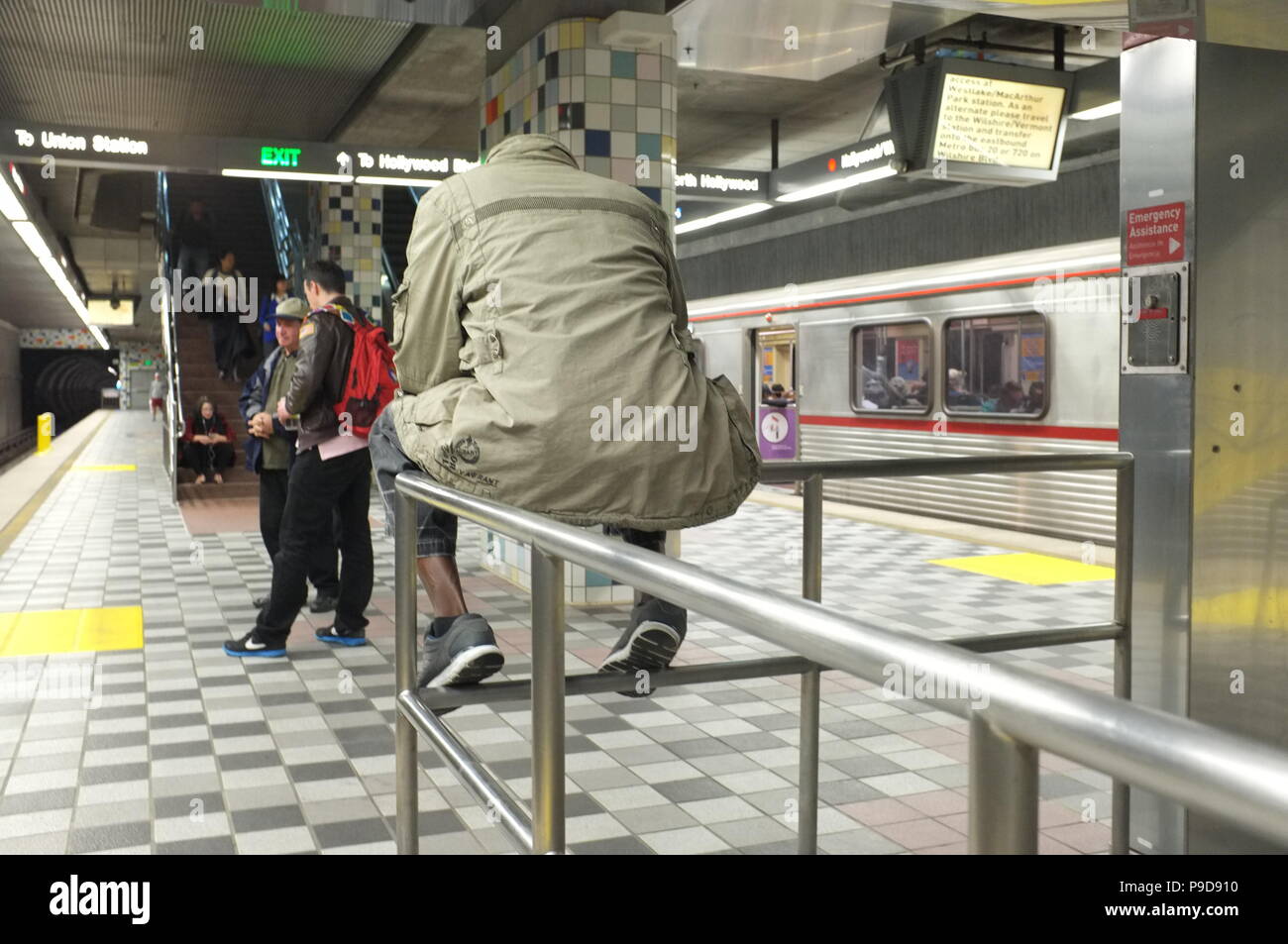 Los Angeles, USA - July 29: Unidentified random people in the streets ...
