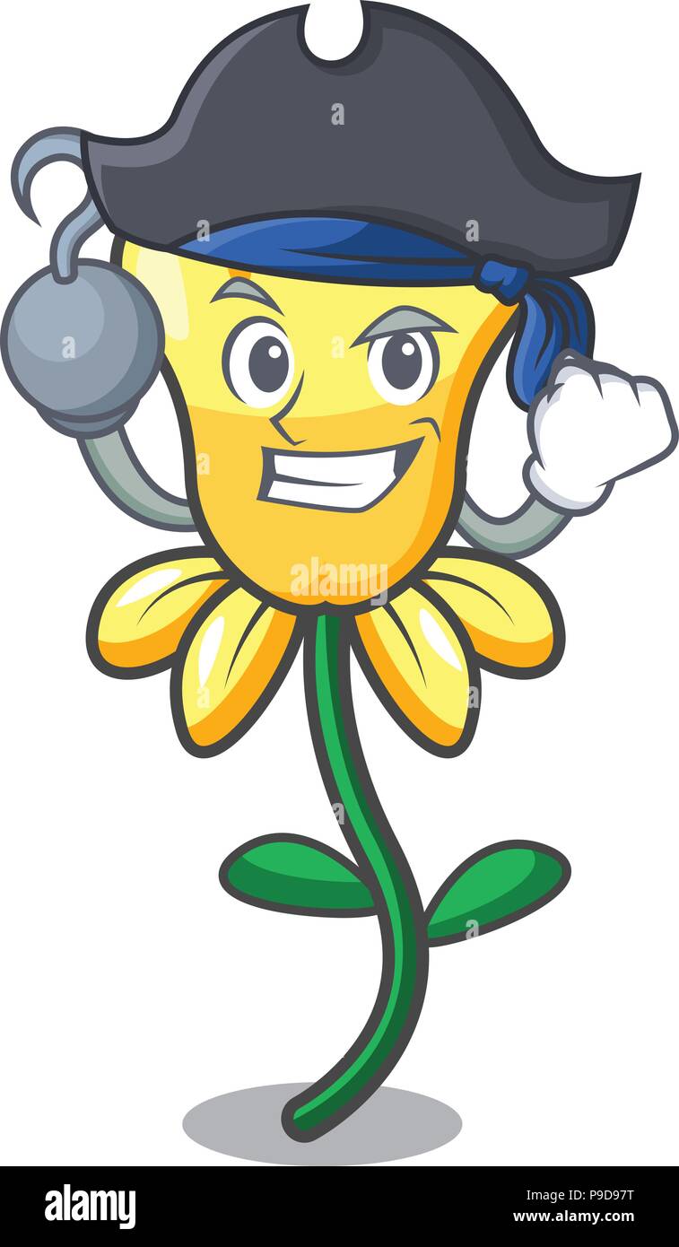 Pirate daffodil flower character cartoon Stock Vector Image & Art - Alamy