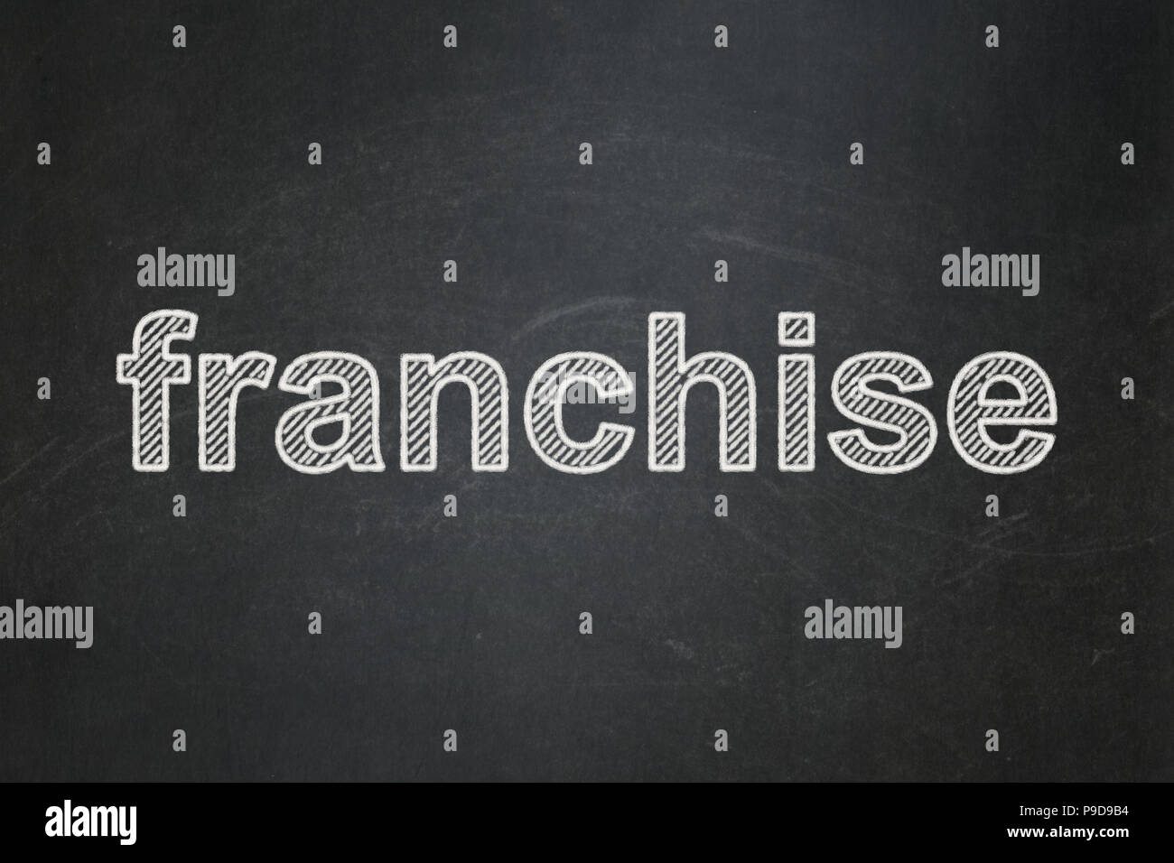 Business concept: text Franchise on Black chalkboard background Stock ...