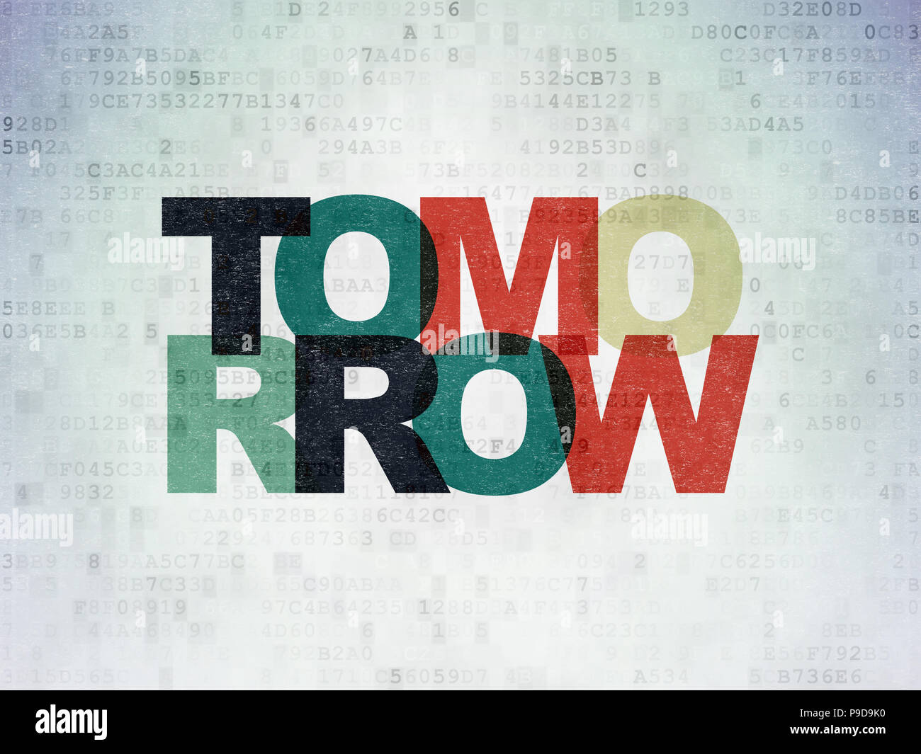 Yesterday now tomorrow word hi-res stock photography and images - Alamy