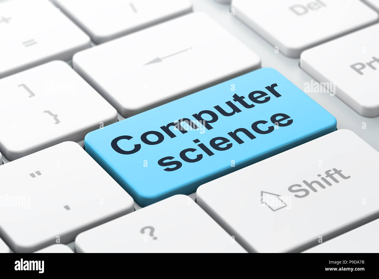 Science concept: computer keyboard with word Computer Science, selected ...
