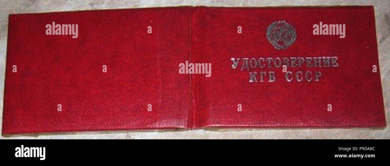 Identity Card of the Committee for State Security of the Soviet Union ...