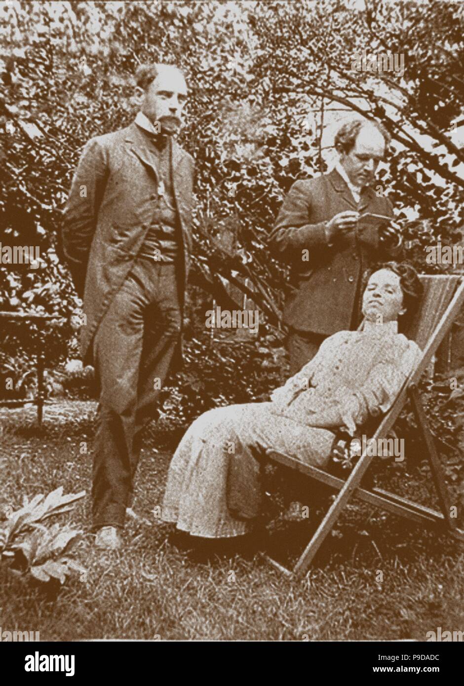 Emil, Anna and Nikolai Medtner. Museum: PRIVATE COLLECTION Stock Photo ...