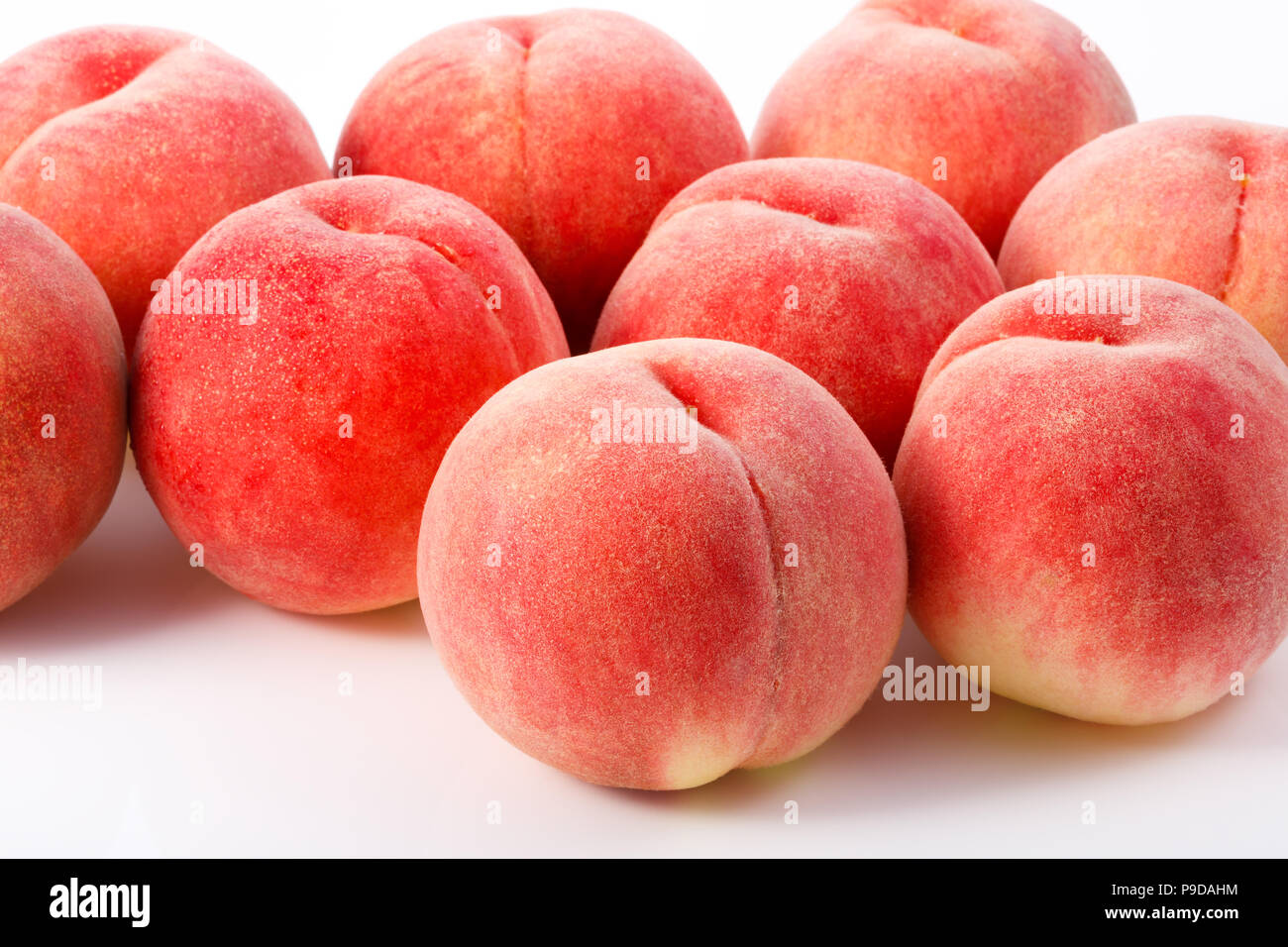 Japan Peaches isolated on white background Stock Photo - Alamy