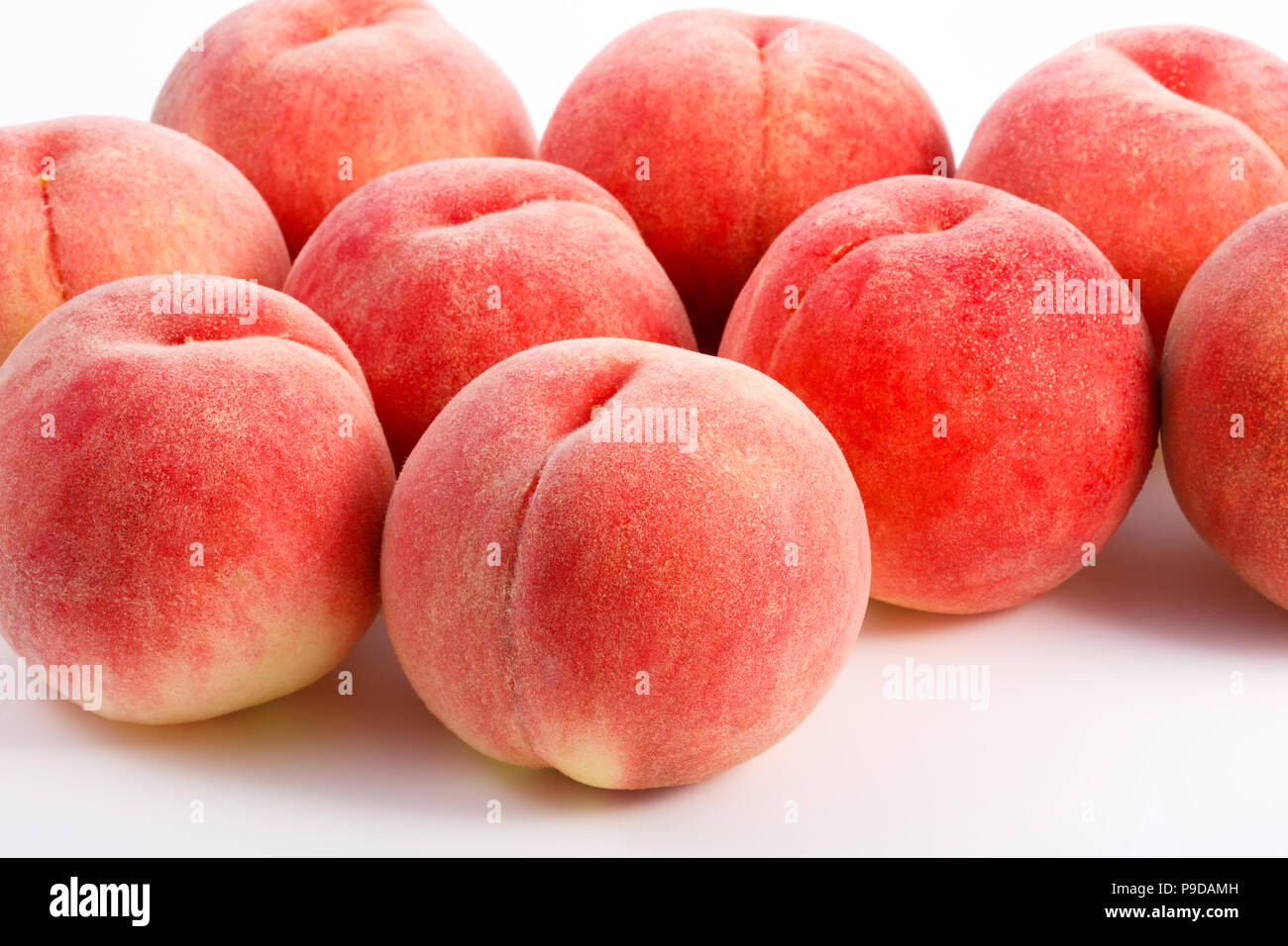 Japan Peaches isolated on white background Stock Photo - Alamy